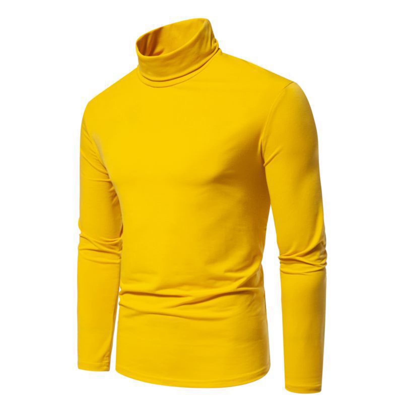 Rloper-Lop Men's Mock Turtleneck Shirts Long Sleeve Slim Fit Pullover ...