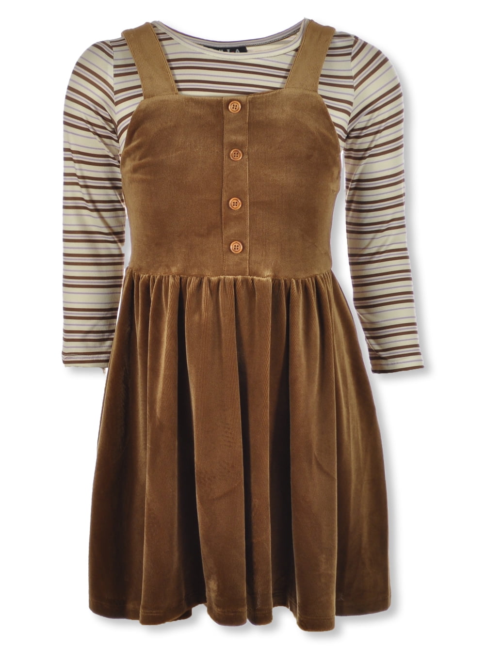 Rmla Girls' 2-Piece Jumper Set Outfit - Brown, 14 (Big Girls) - Walmart.com