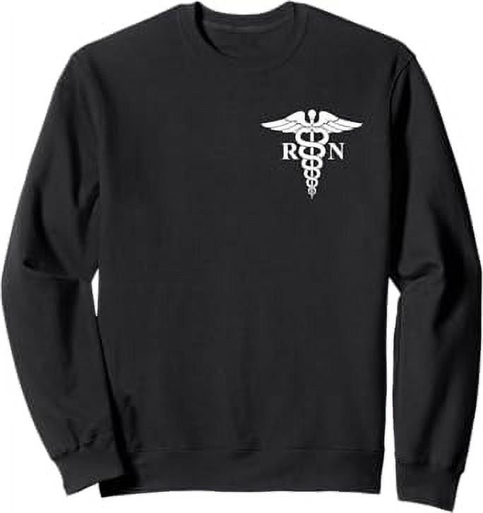 Rn Nurse Caduceus Medical Symbol Nursing Logo Gifts Sweatshirt ...