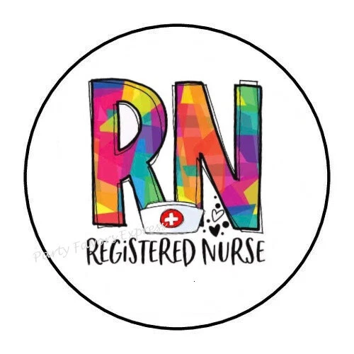Rn Registered Nurse Envelope Seals Labels Party Favors Stickers Phone ...