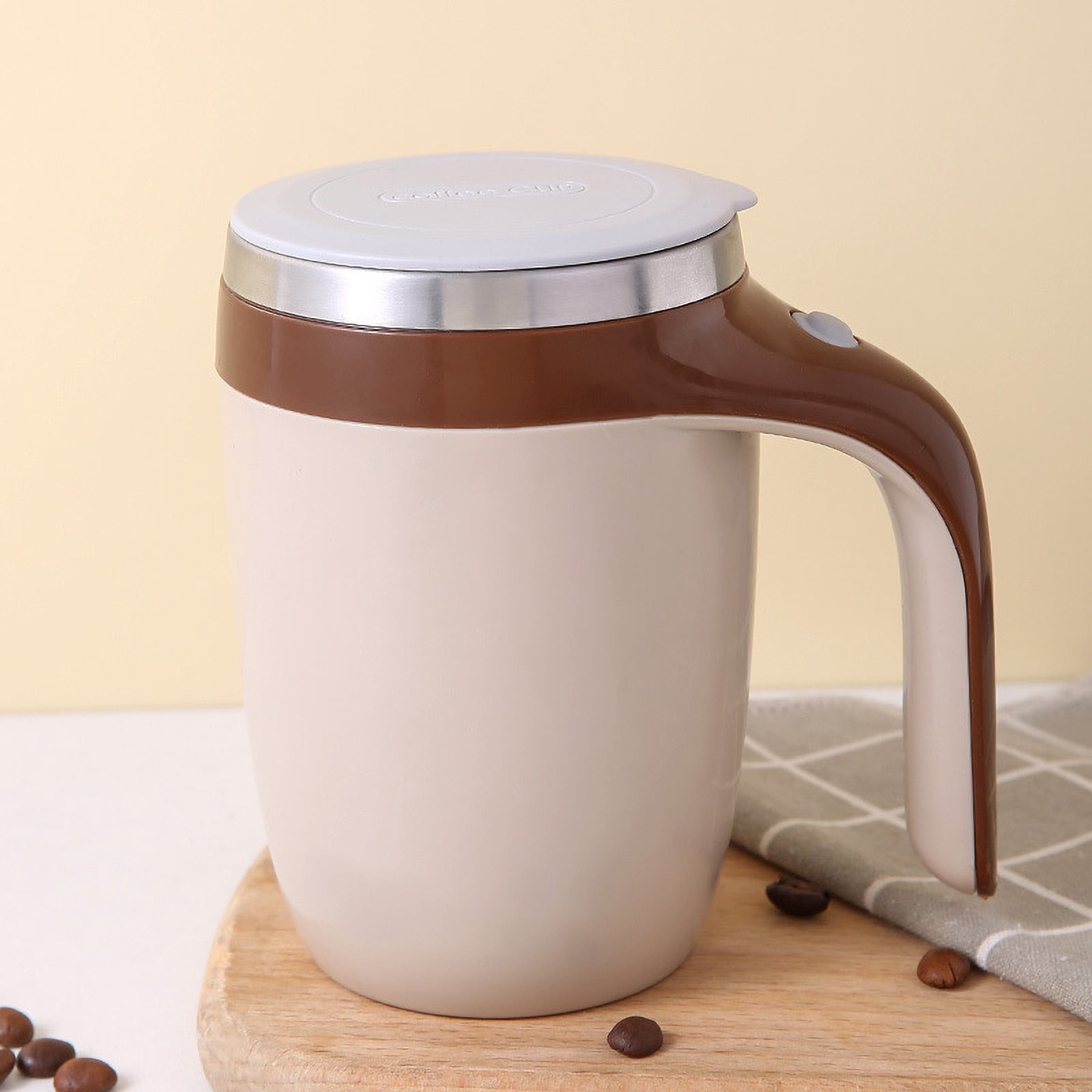 RnemiTe-amo Automatic Magnetic Stirring Coffee Mug,Electric Mixing Mug ...