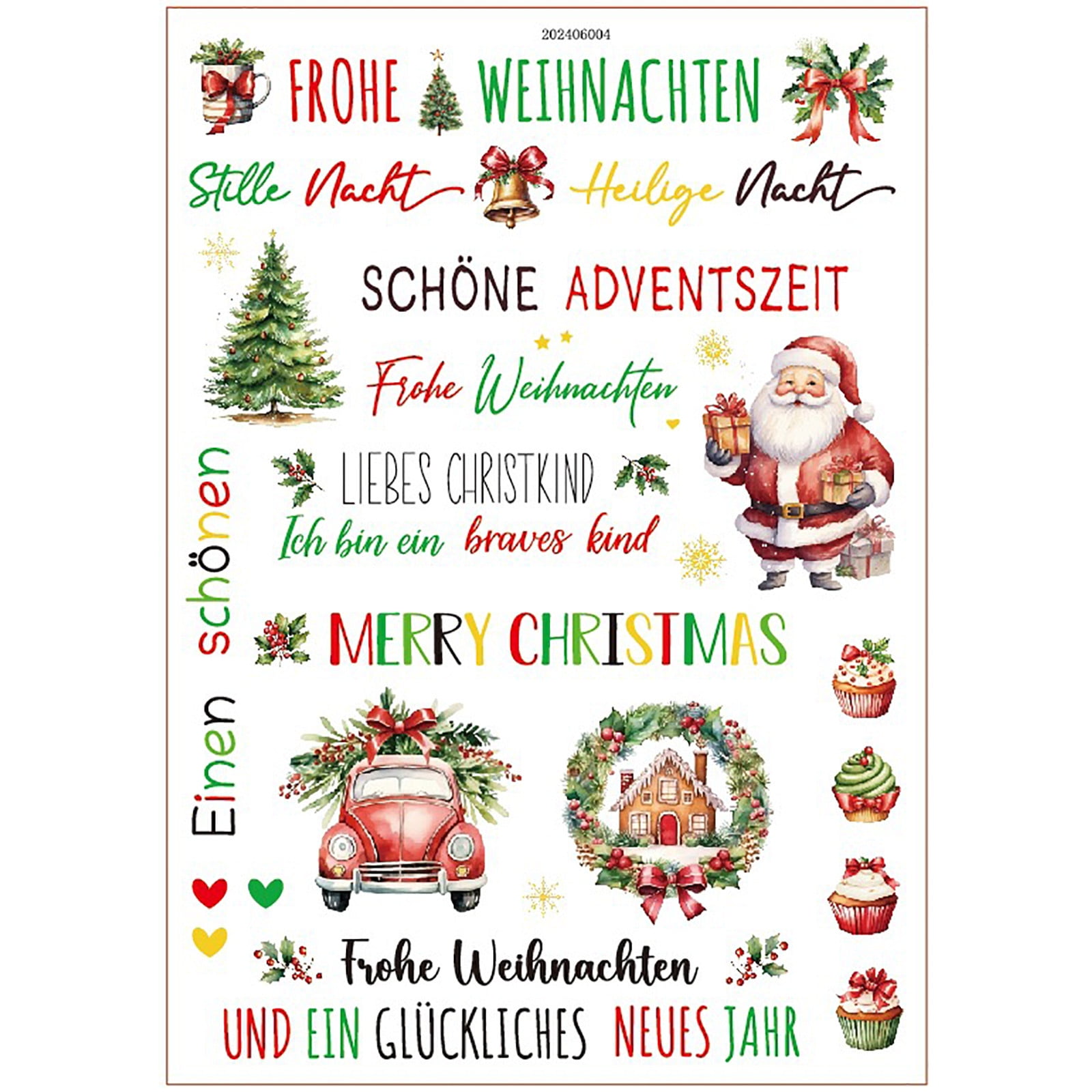 RnemiTe-amo Christmas Inspirational Vinyl Stickers Merry Christmas ...