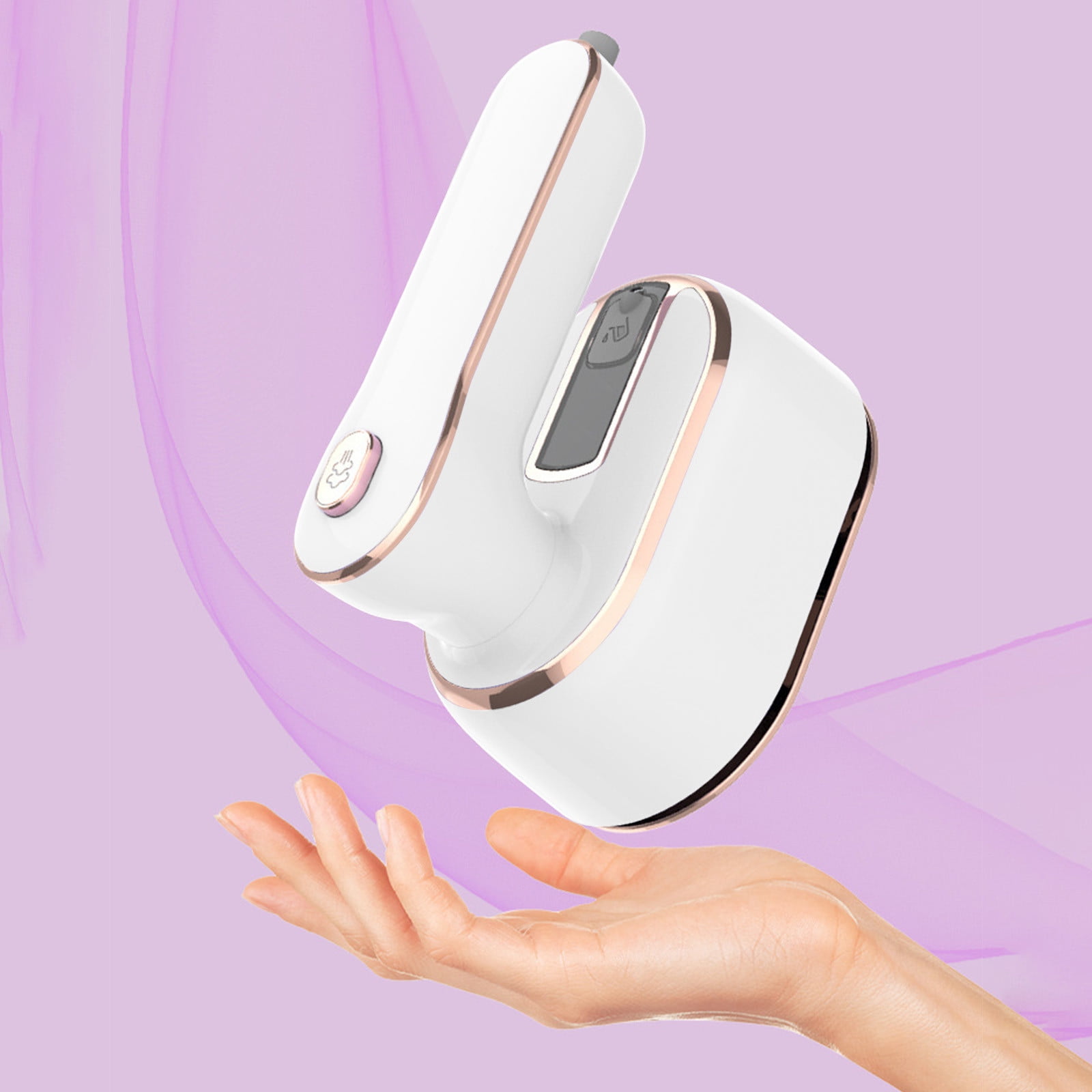 RnemiTe-amo Portable Mini Ironing Machine, 180° Rotatable Steam Iron ...