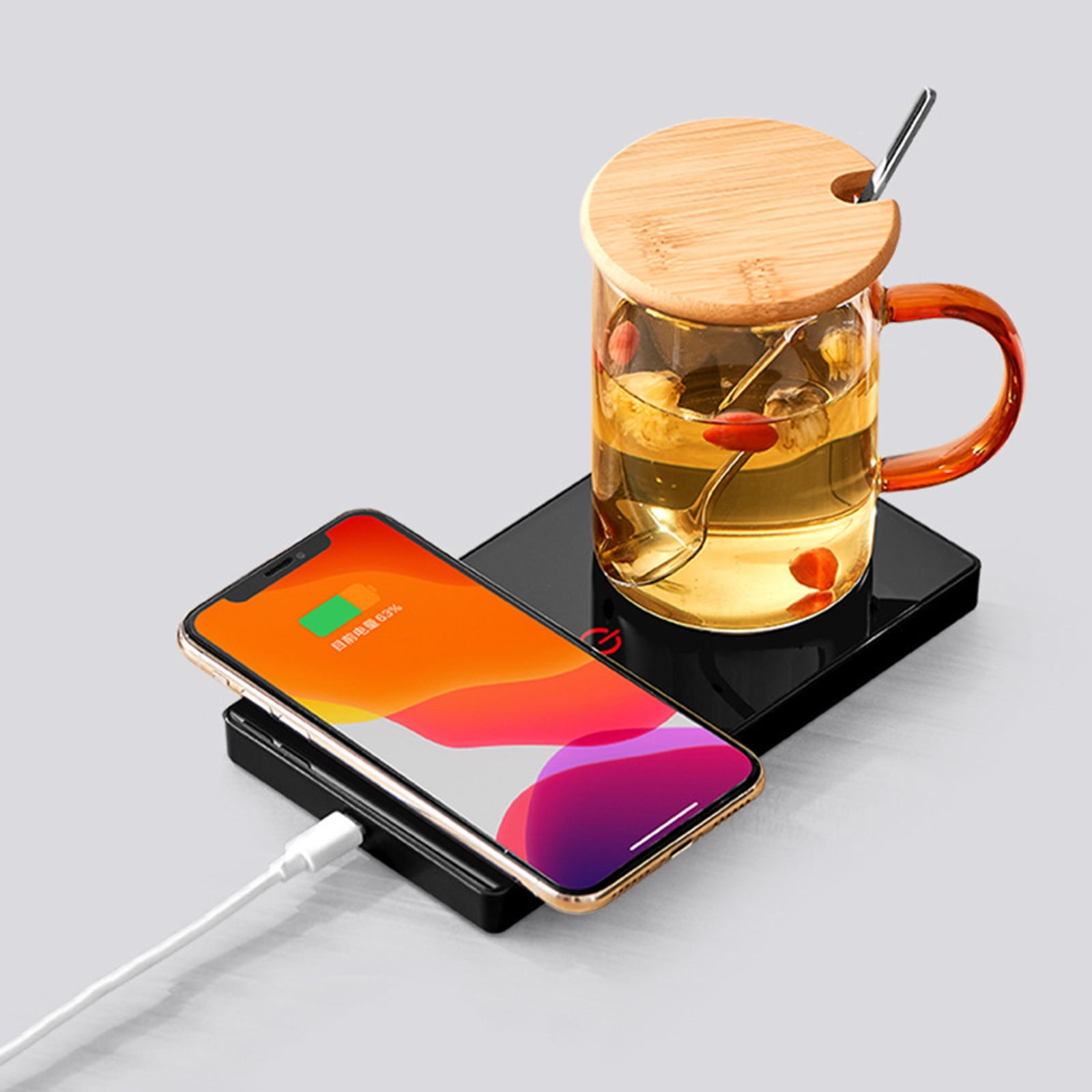 RnemiTe-amo Coffee Mug Warmer with 15W Wireless Charging Station ...