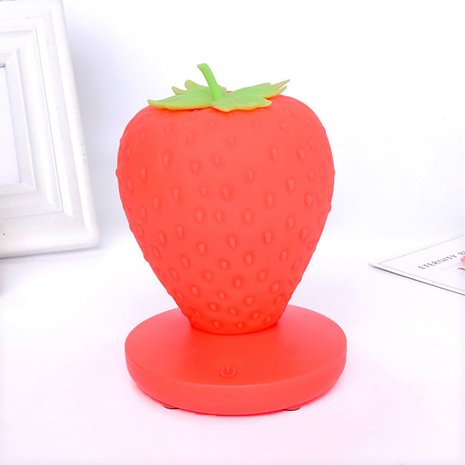 RnemiTe-amo Deals！Mini LED Night Light Night Lamp Strawberry LED Eye ...
