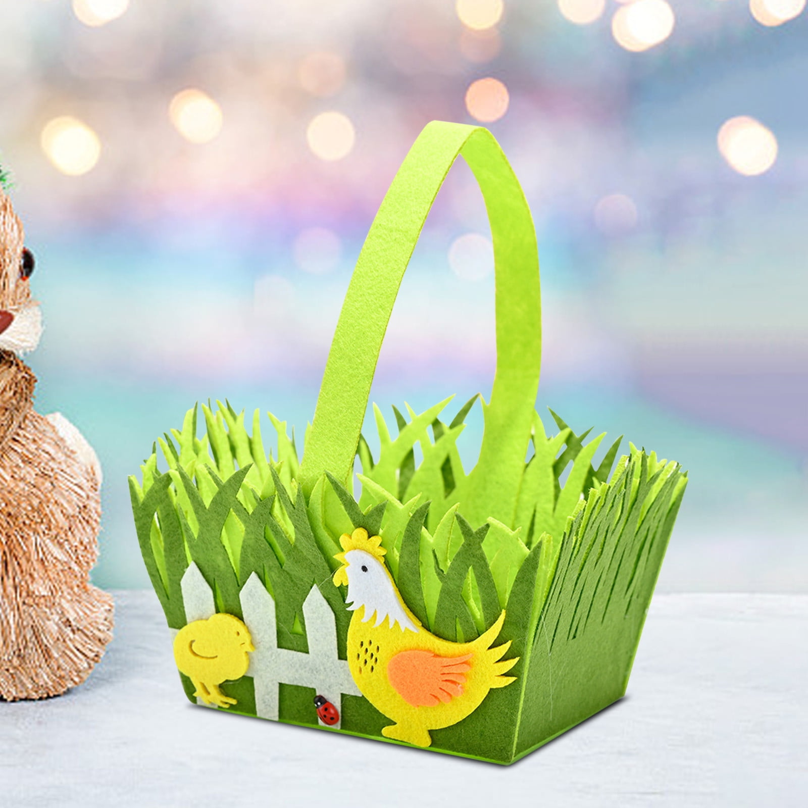 RnemiTe-amo Easter Eggs Hunt Basket for Kids,Easter Basket for Easter ...