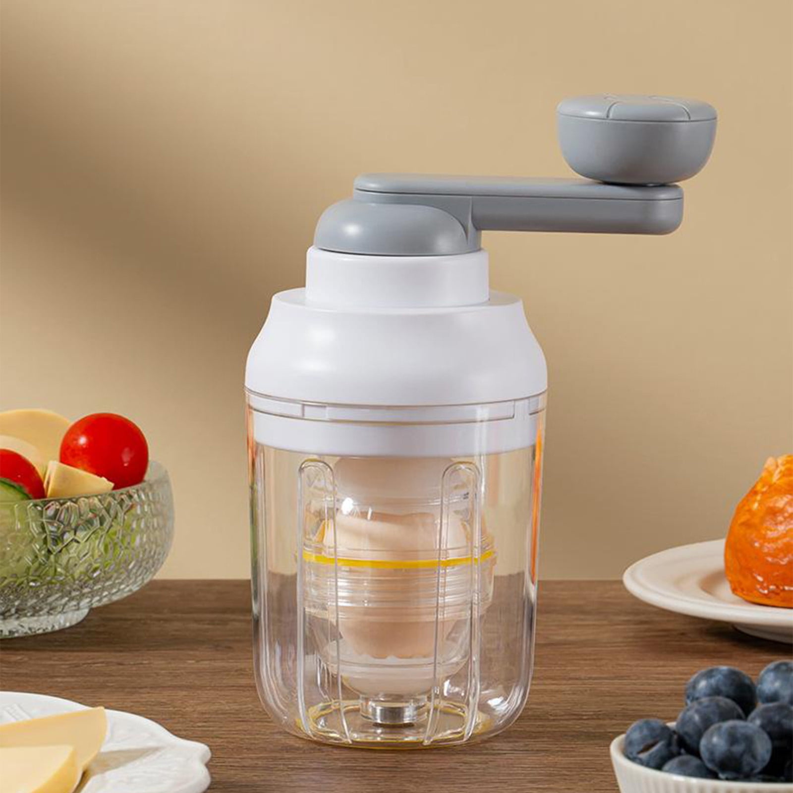 RnemiTe-amo Egg Scrambler Shaker, Manual Egg Yolk Mixer, Egg ...