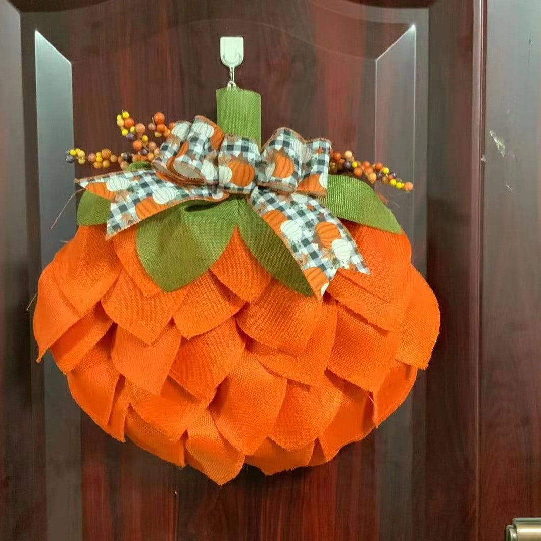 RnemiTe-amo Fall Wreath, Artificial Fall Wreaths for Front Door,Cloth ...