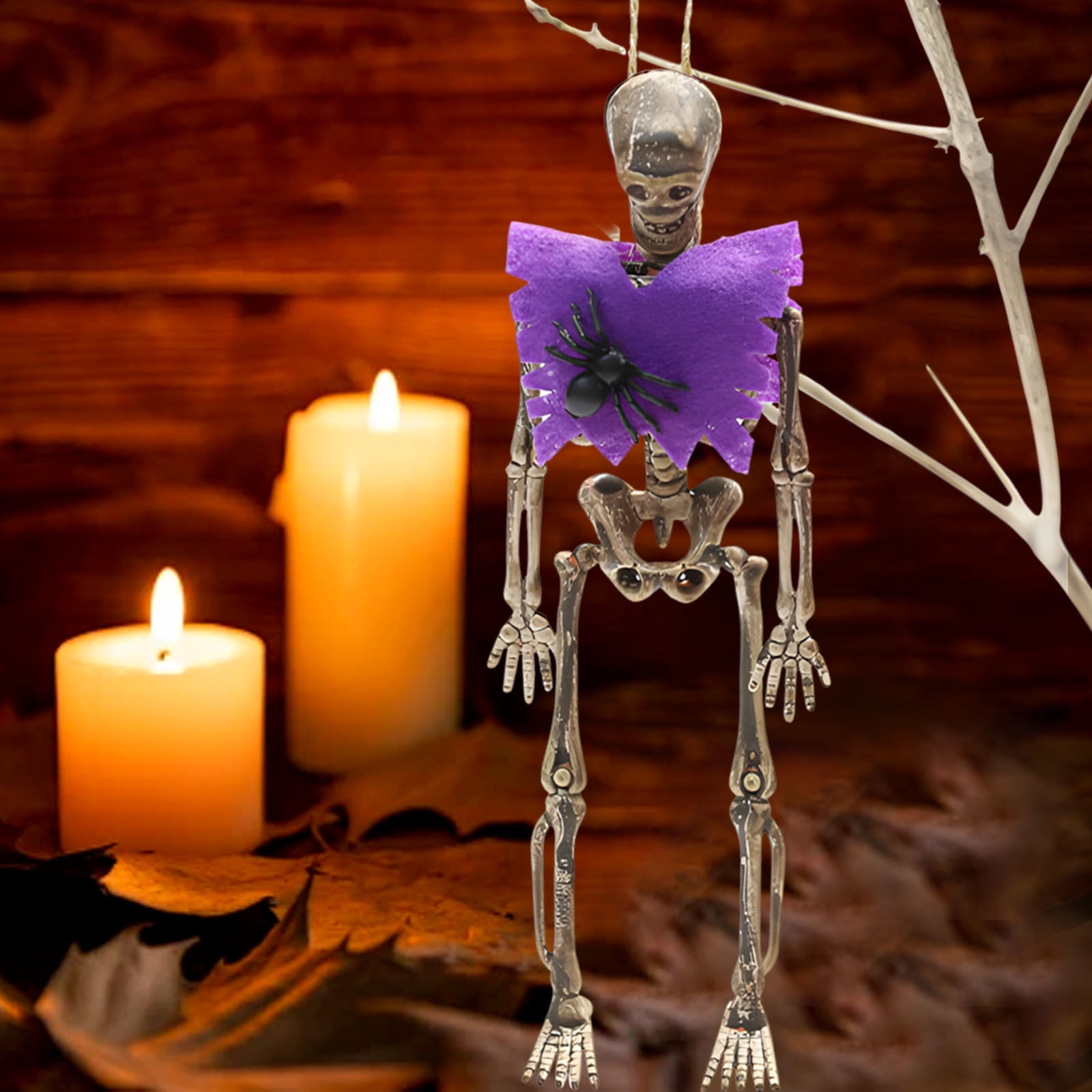 RnemiTe-amo Hanging Skeleton Halloween Decorations,Halloween Skeletons ...