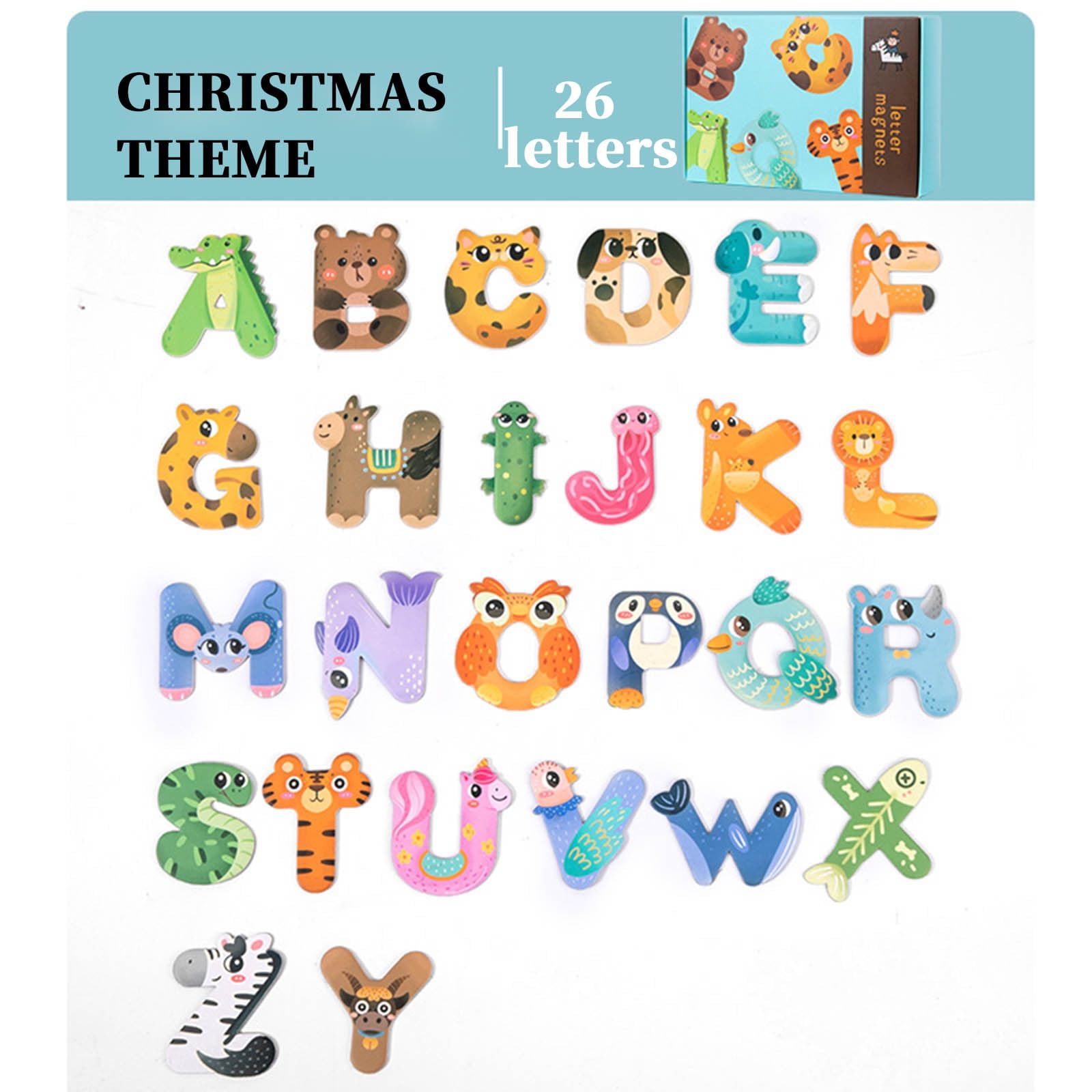 RnemiTe-amo Magnetic Letters, Alphabet AB Fridge Magnets for Toddlers ...