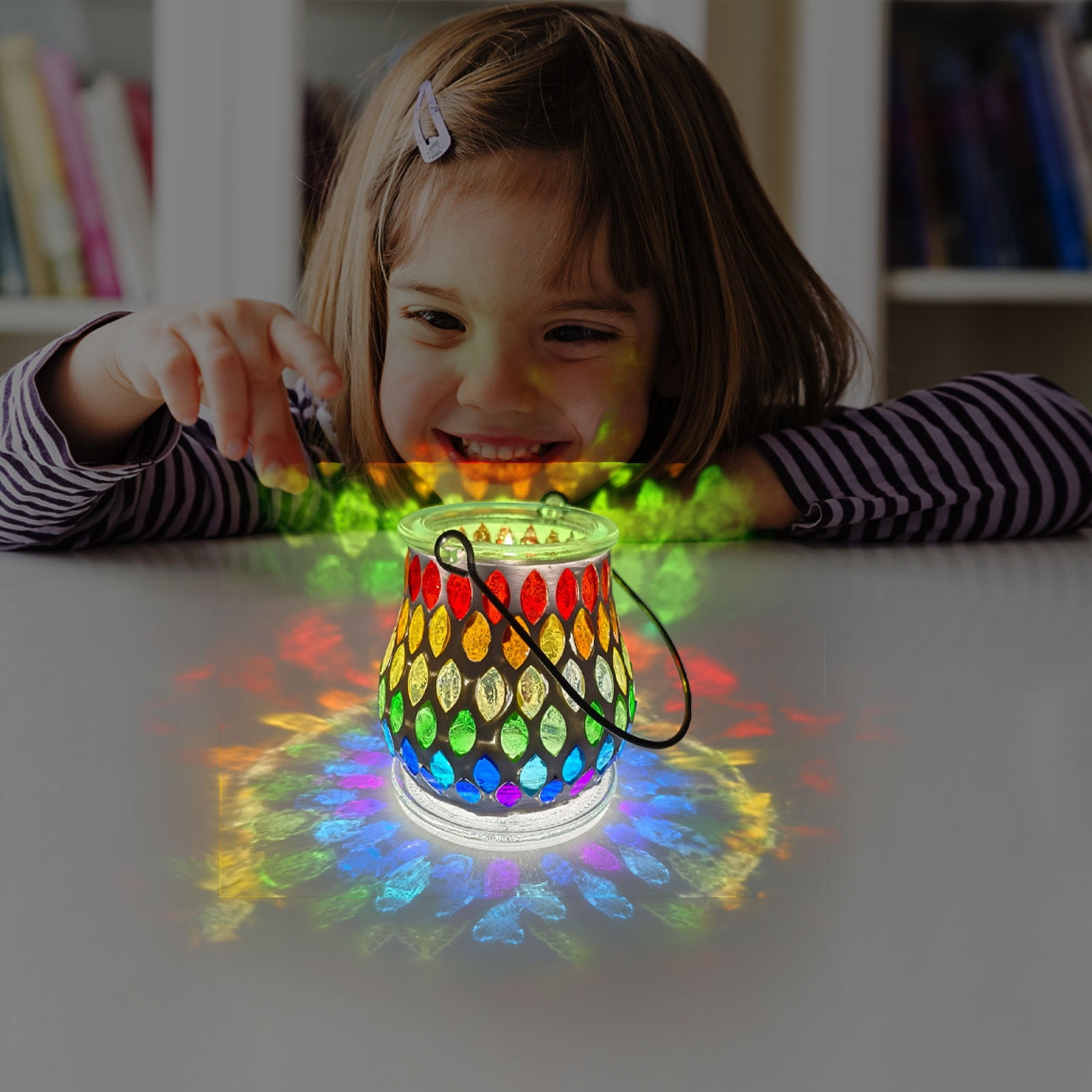 RnemiTe-amo Make Your Own Mosaic Night Light Kit,Arts and Crafts for ...