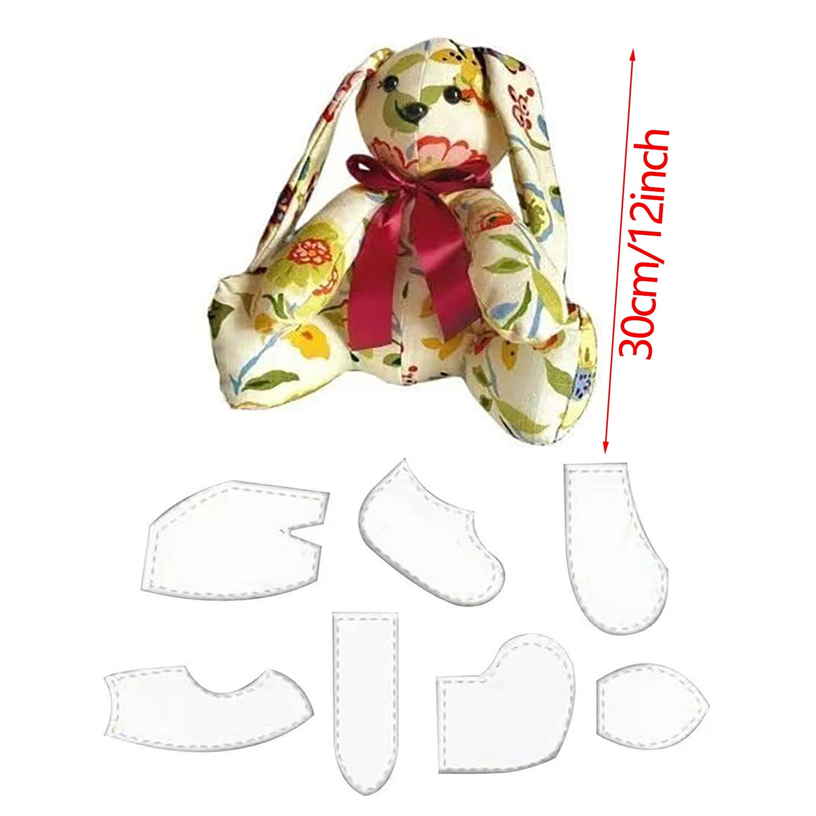 RnemiTe-amo Melody Memory Bear Sewing Pattern Set 7 PCS，12" Memory Bear ...