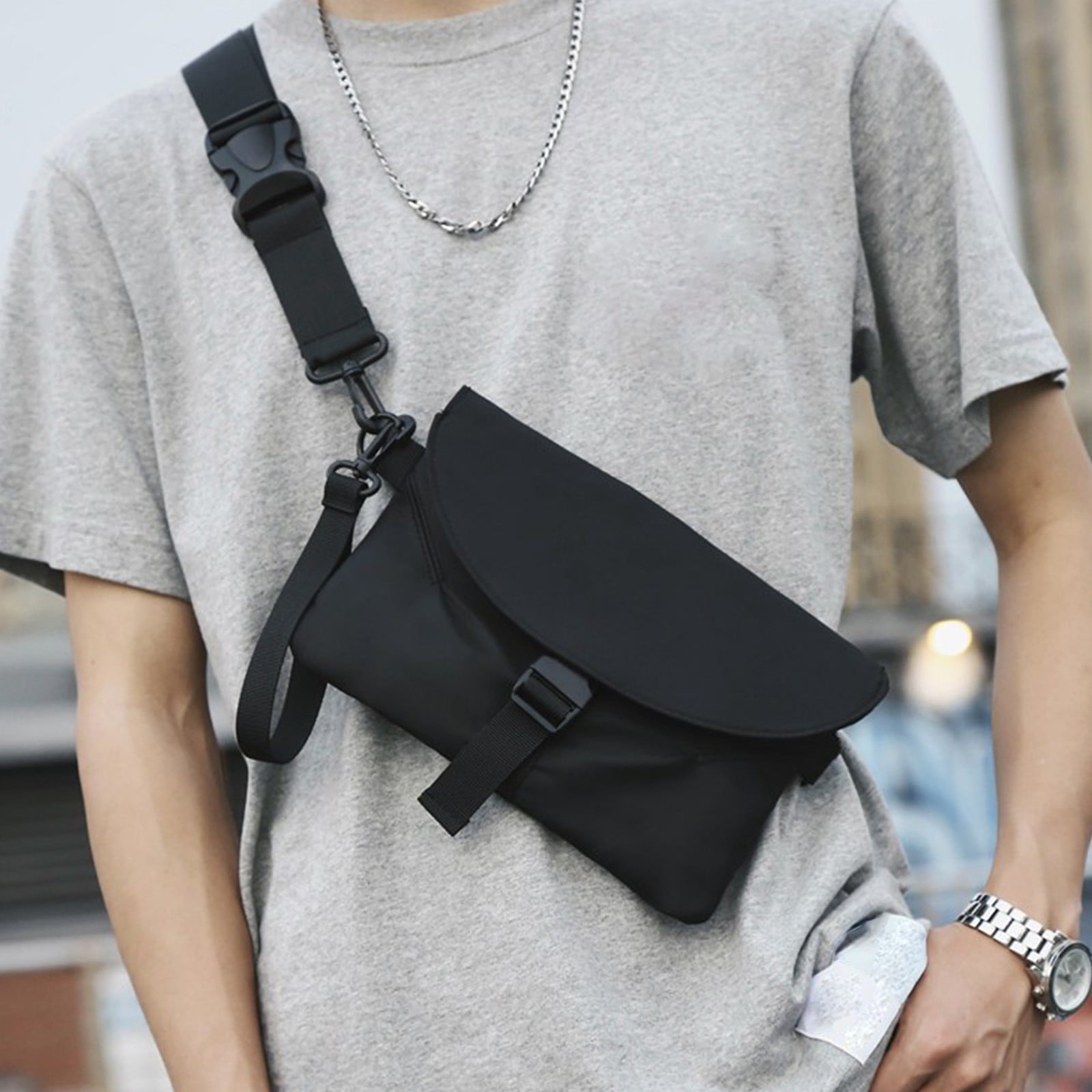 RnemiTe-amo Sling Bag For Women & Men Crossbody Backpack With Headphone ...