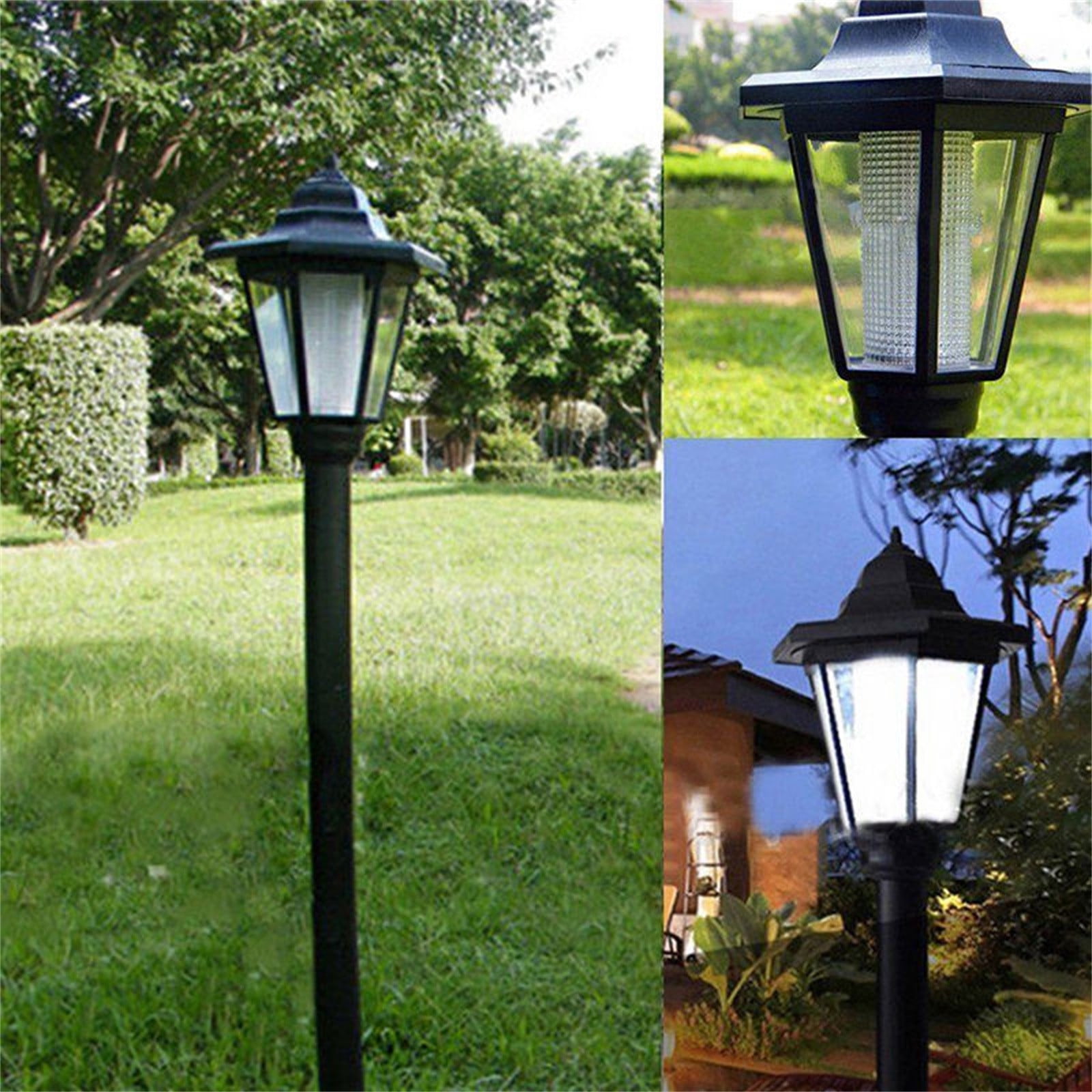 RnemiTe-amo Solar Lamp Post Lights for Patio, Porch, Fence, Outdoor ...