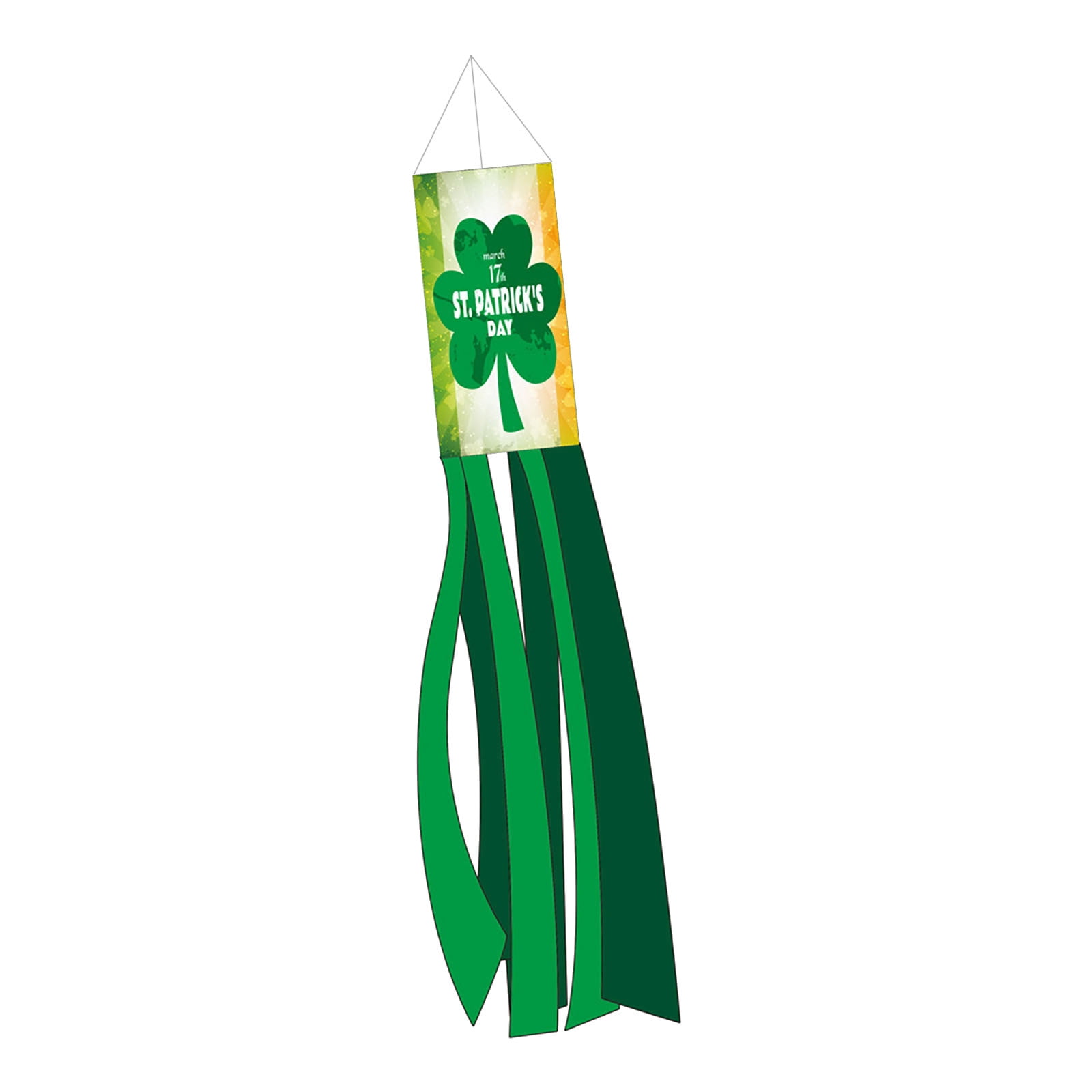 RnemiTe-amo St. Patrick's Day Windsock Green Sh amrock Windsock ...