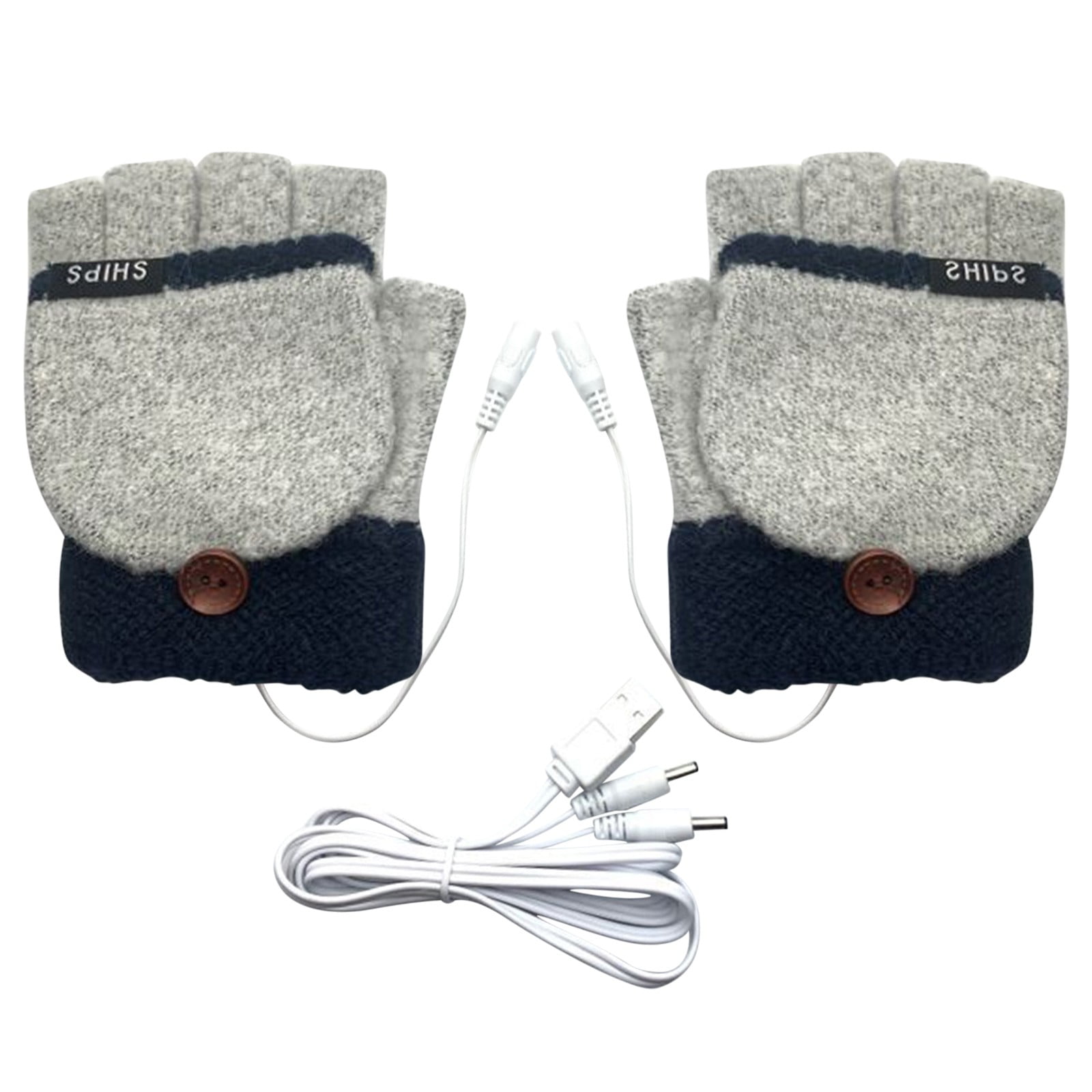 RnemiTe-amo USB Heated Gloves for Women,Winter Warm Laptop Gloves, Full ...