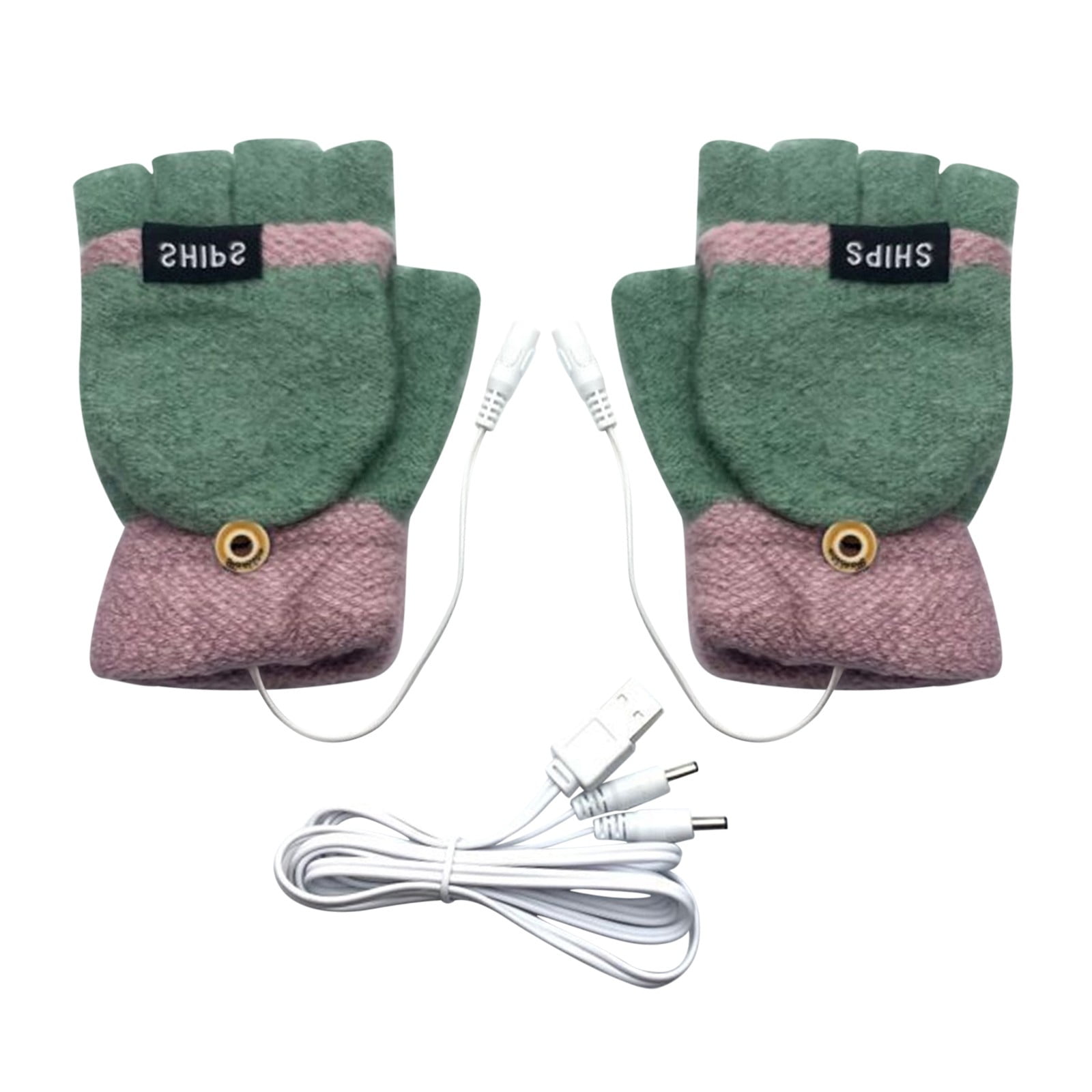 RnemiTe-amo USB Heated Gloves for Women,Winter Warm Laptop Gloves, Full ...