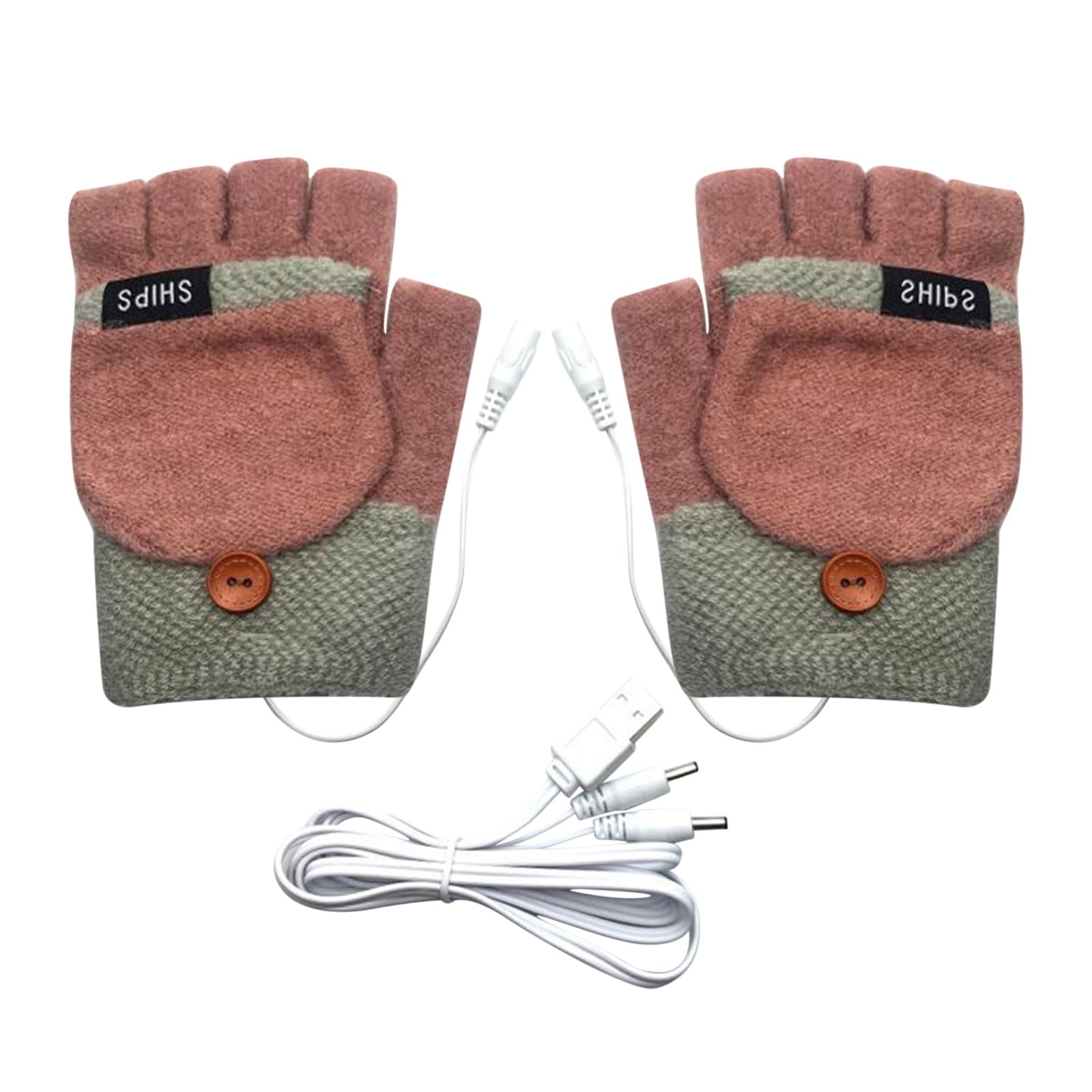 RnemiTe-amo USB Heated Gloves for Women,Winter Warm Laptop Gloves, Full ...