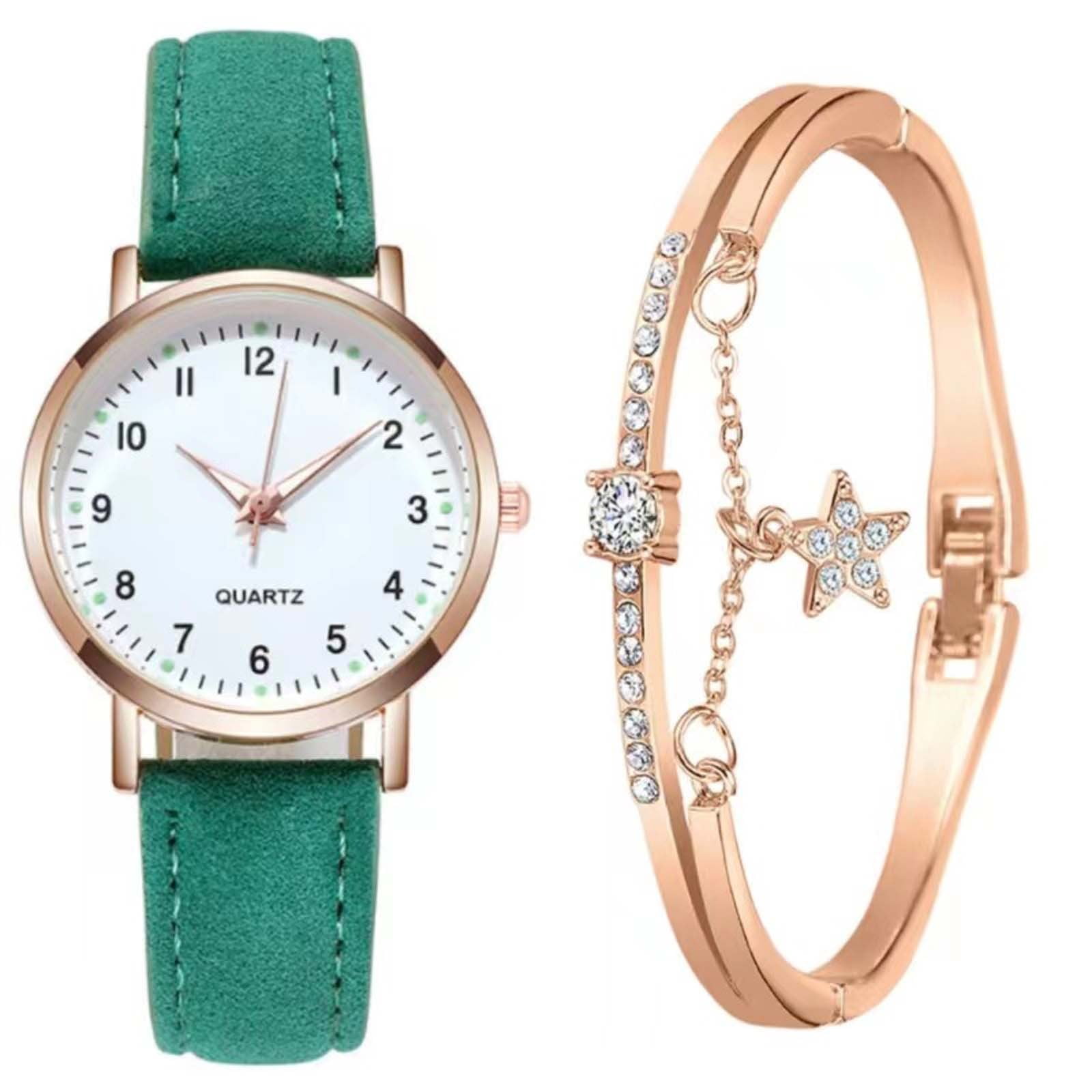 RnemiTe-amo Womens Ladies Classic Simple Leather Analog Quartz Wrist ...