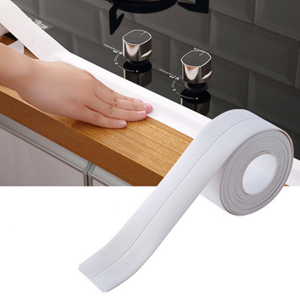 Rnlawks Kitchen Caulk Tape Kitchen Adhesive Sealing Tape Reusable ...
