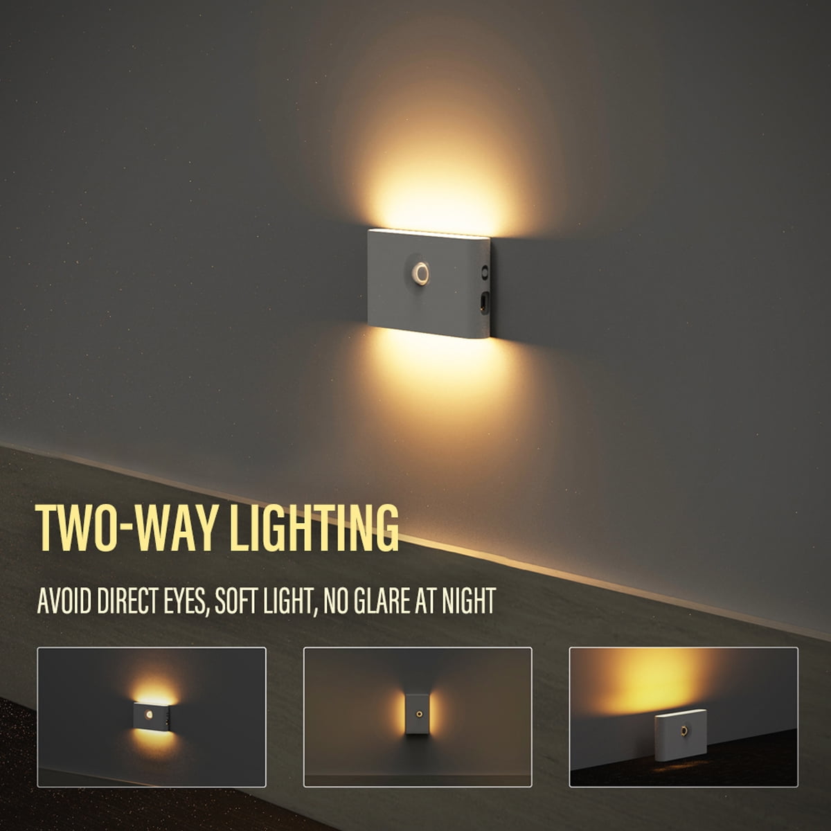 Rnlawks Smart Night Lights, Rechargeable Long Lasting Battery with ...