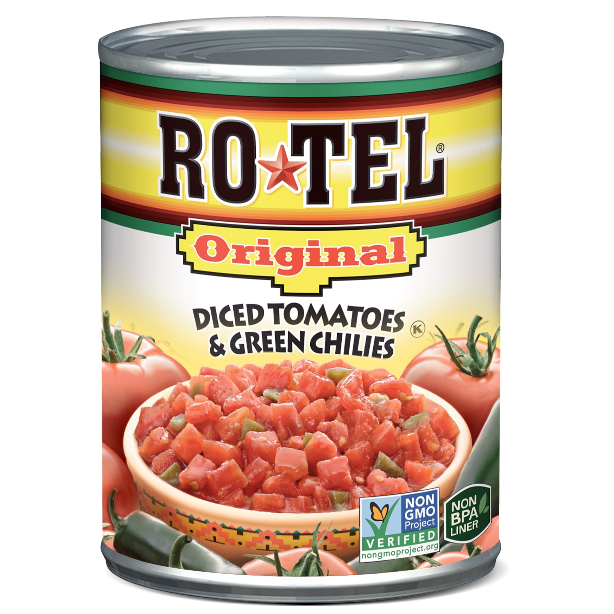 ROTEL Original Diced Tomatoes and Green Chilies, 10 oz - Bold Spicy ...