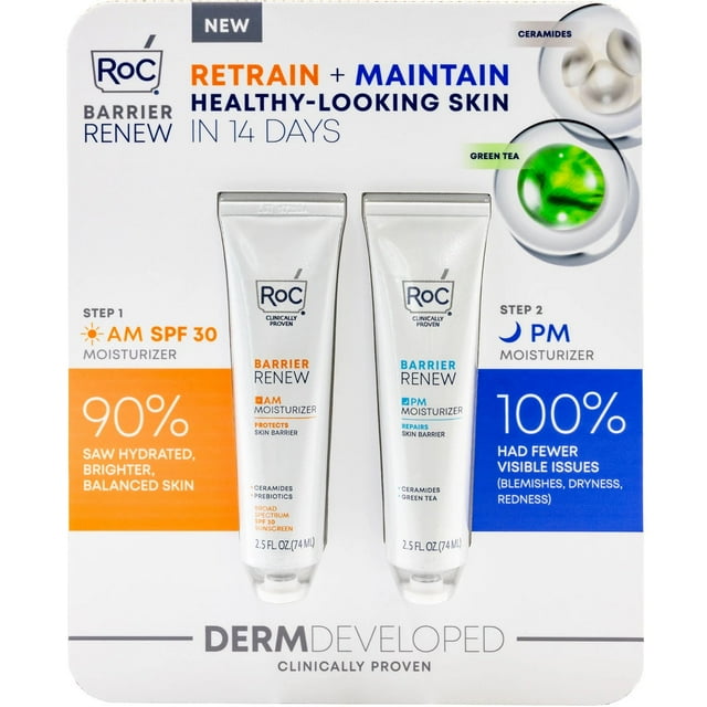 Roc Barrier Renew Am Pm Moisturizer Pack 2 5 Ounce Pack Of 2