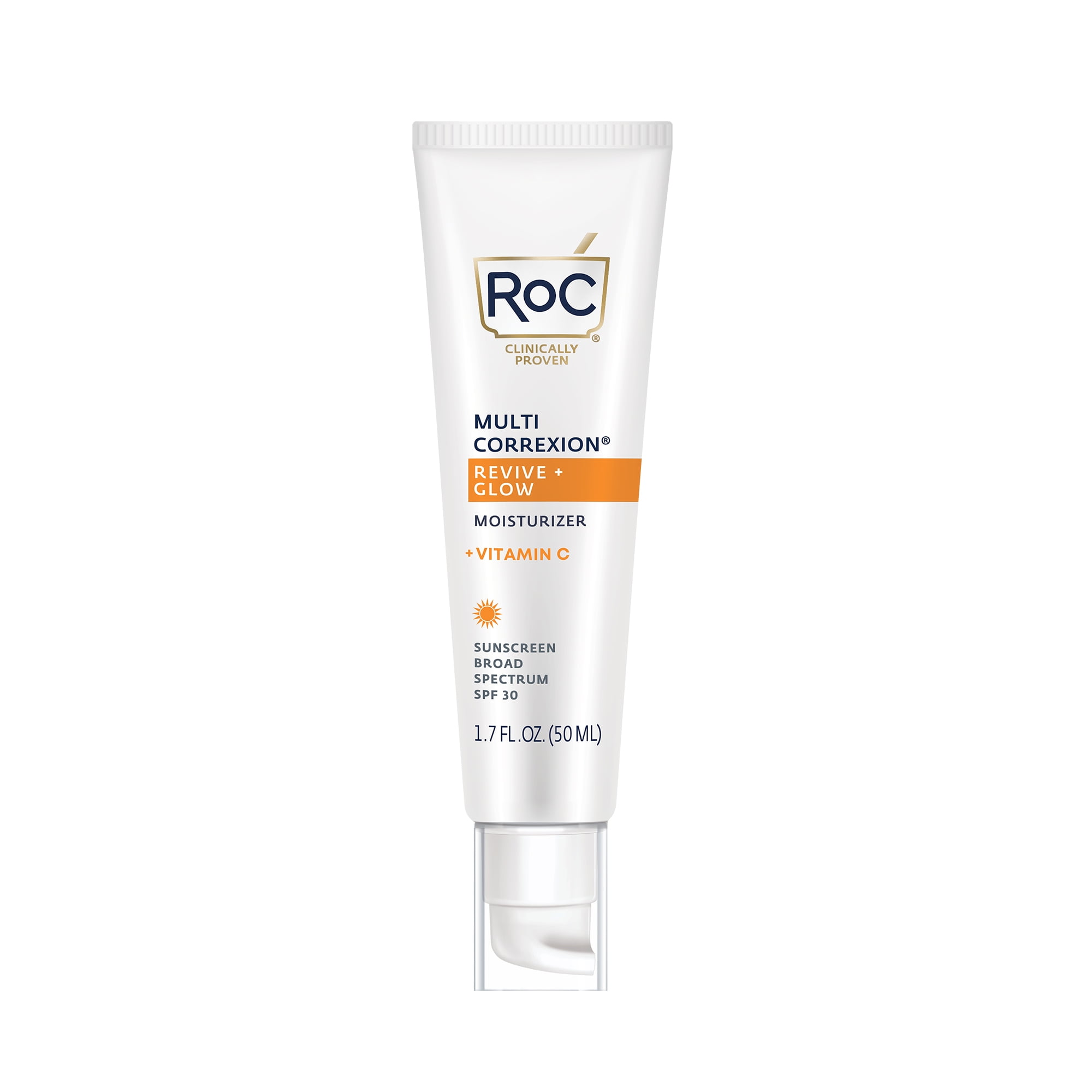 RoC Multi Correxion Revive + Glow Daily Facial Moisturizer SPF 30, All Skin Types, 1.7 Fl. oz ...
