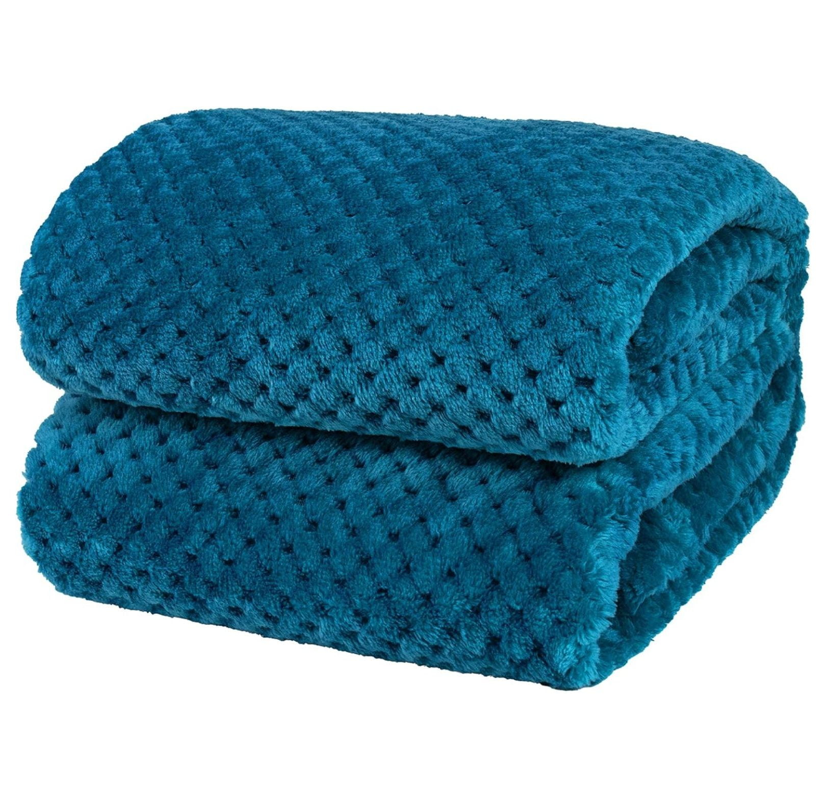 RoLinsc Turquoise Blue Throw Blanket for Couch, Bed, Soft Fleece Throws ...