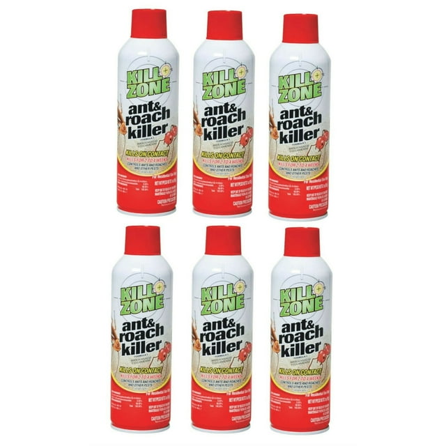 Kill Zone Ant & Roach Killer - 4 Pack - Indoor & Outdoor Use - Contact ...