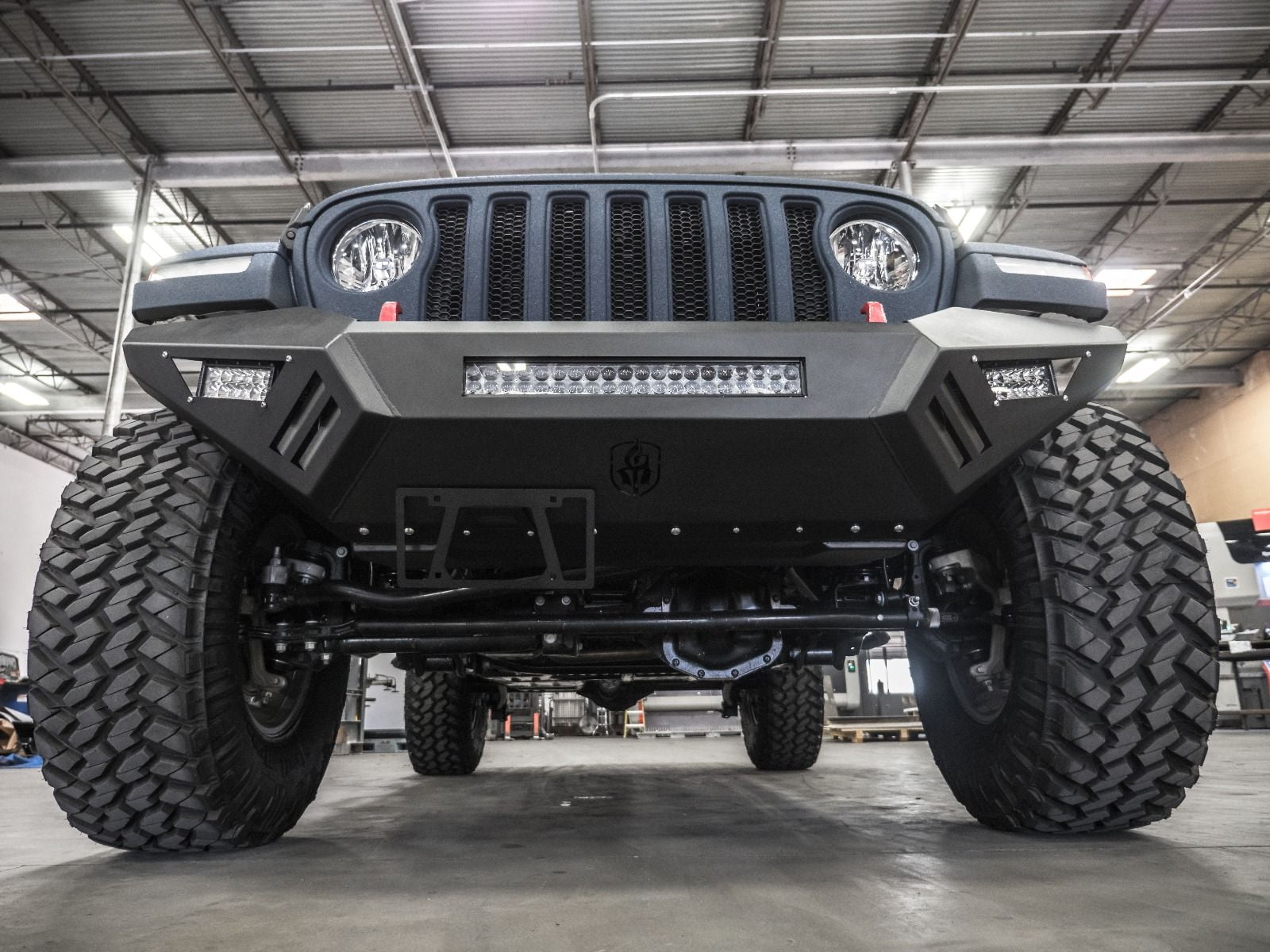 Road Armor 18-20 Jeep Wrangler JL SPARTAN Bolt-On Front Bumper Skid ...