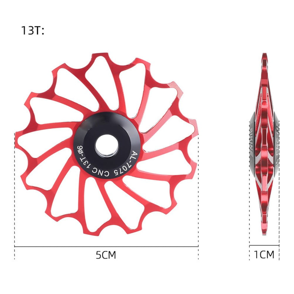 Road Bike 11t 13t Aluminum Alloy Guide Wheel Porcelain Bearing Guide ...
