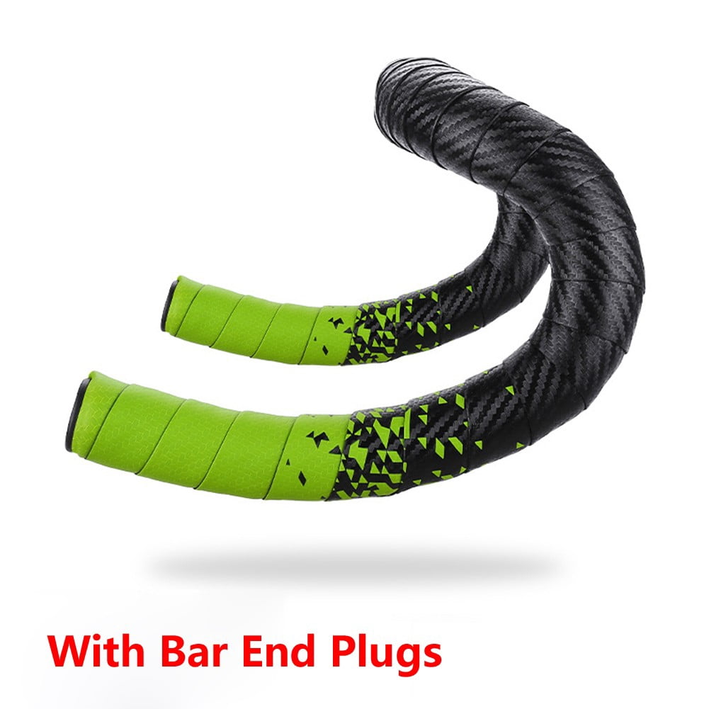 Road Bike Bicycle Handlebar Tape Grip Bar Padded Bar Soft Leather With ...