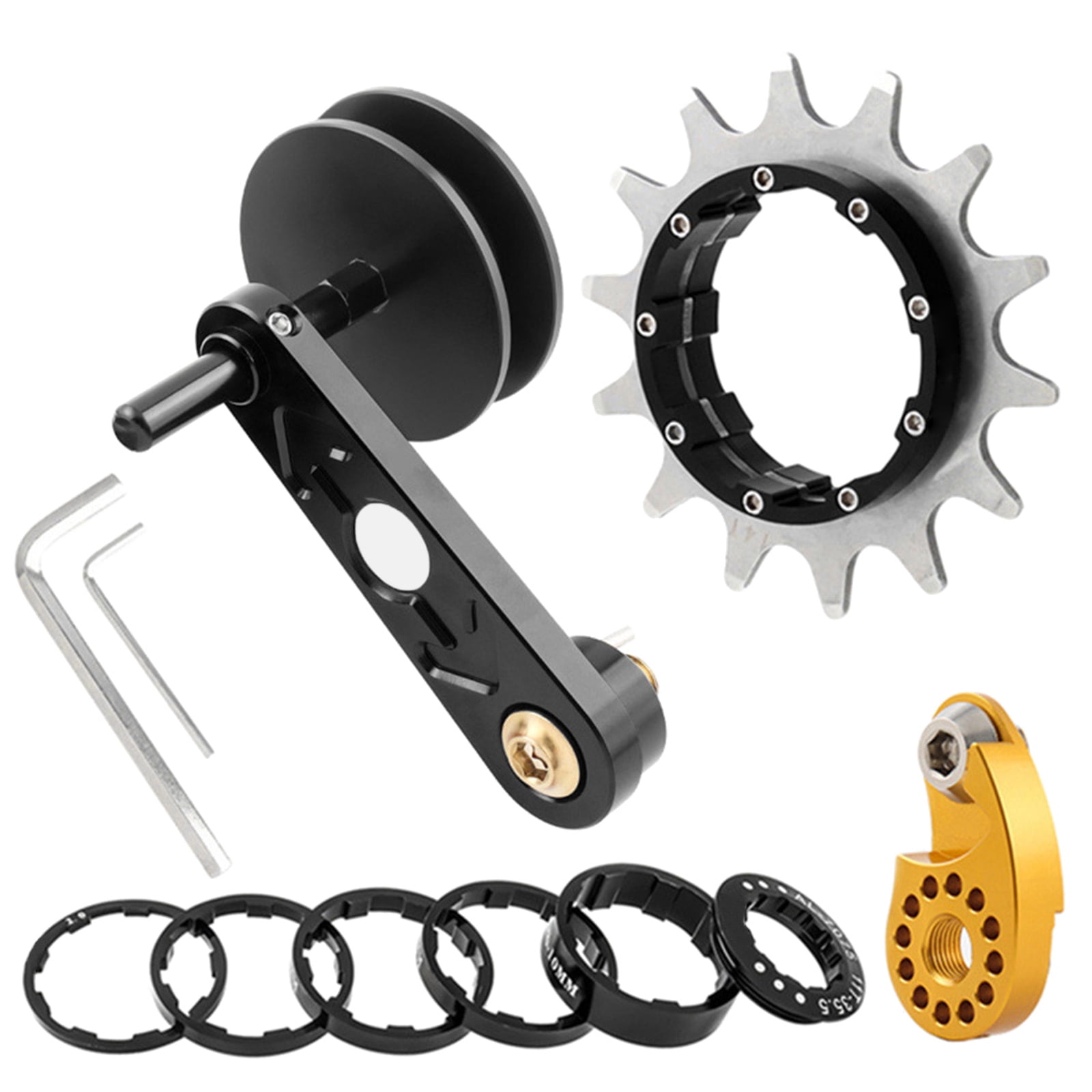 Road Bike Chain Tensioner Adjustment Chain Guide Single Speed Chain ...