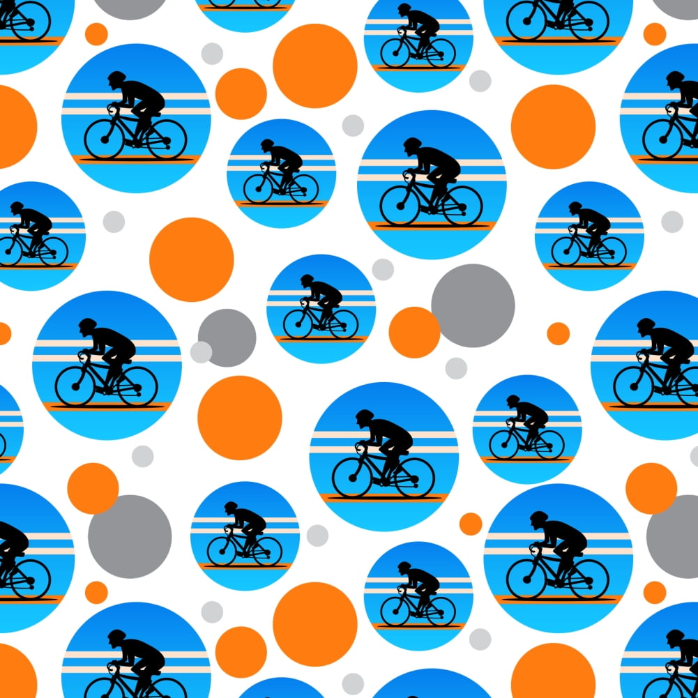 Road Bike Cycling Biking Bicycle Premium Gift Wrap Wrapping Paper Roll ...