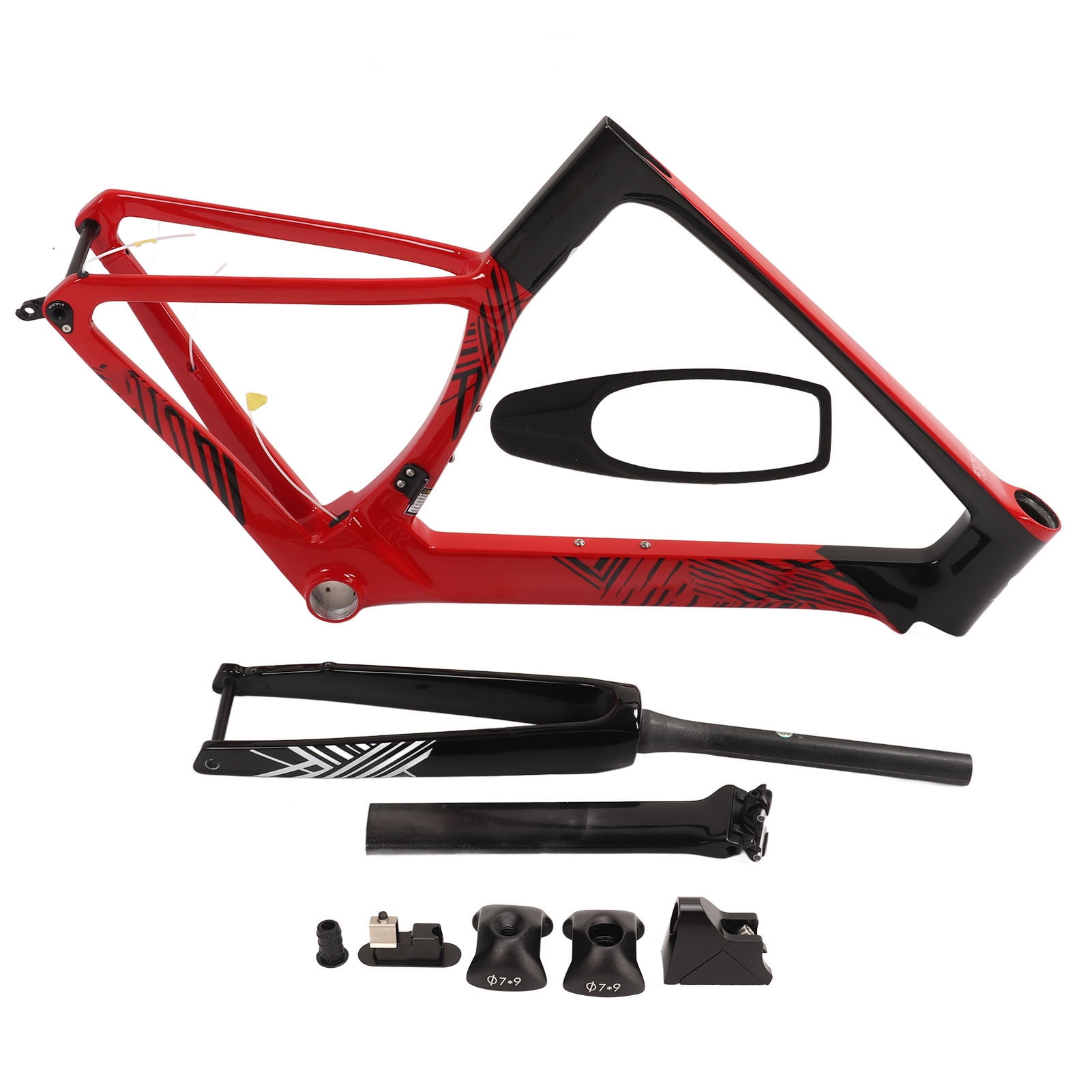 Road Bike Frame with Front Fork Stem Internal Routing Disc Brake Carbon ...