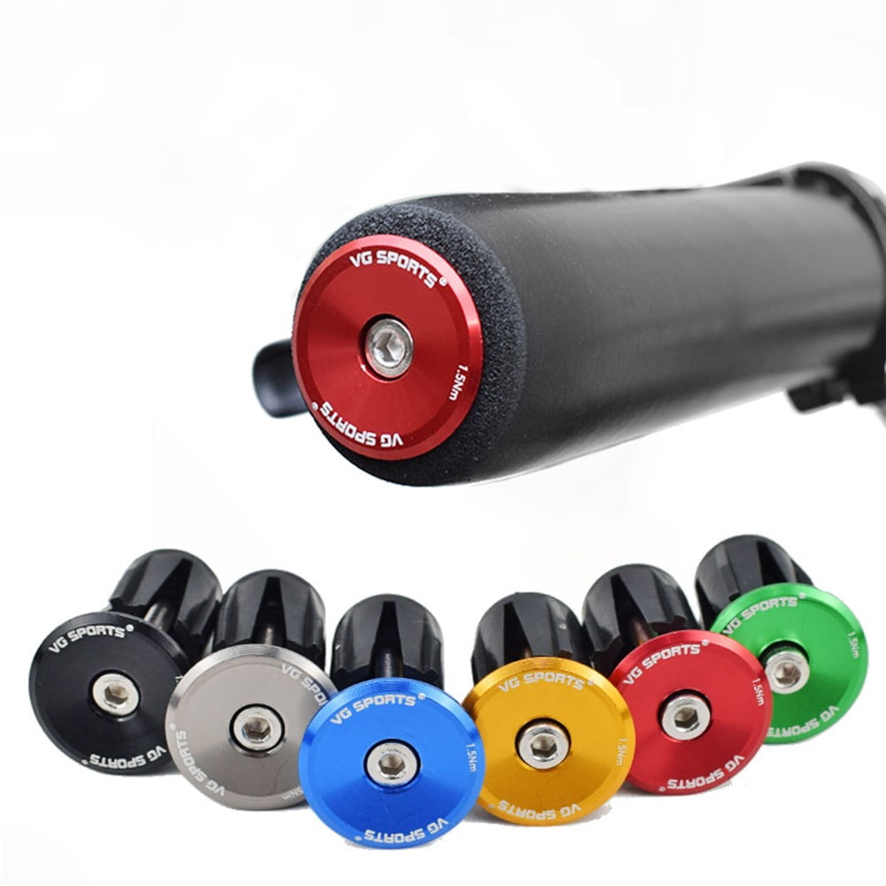 Road Bike Handlebar Grips End Cap Racing Cycling Handle Bar Plug- Road ...