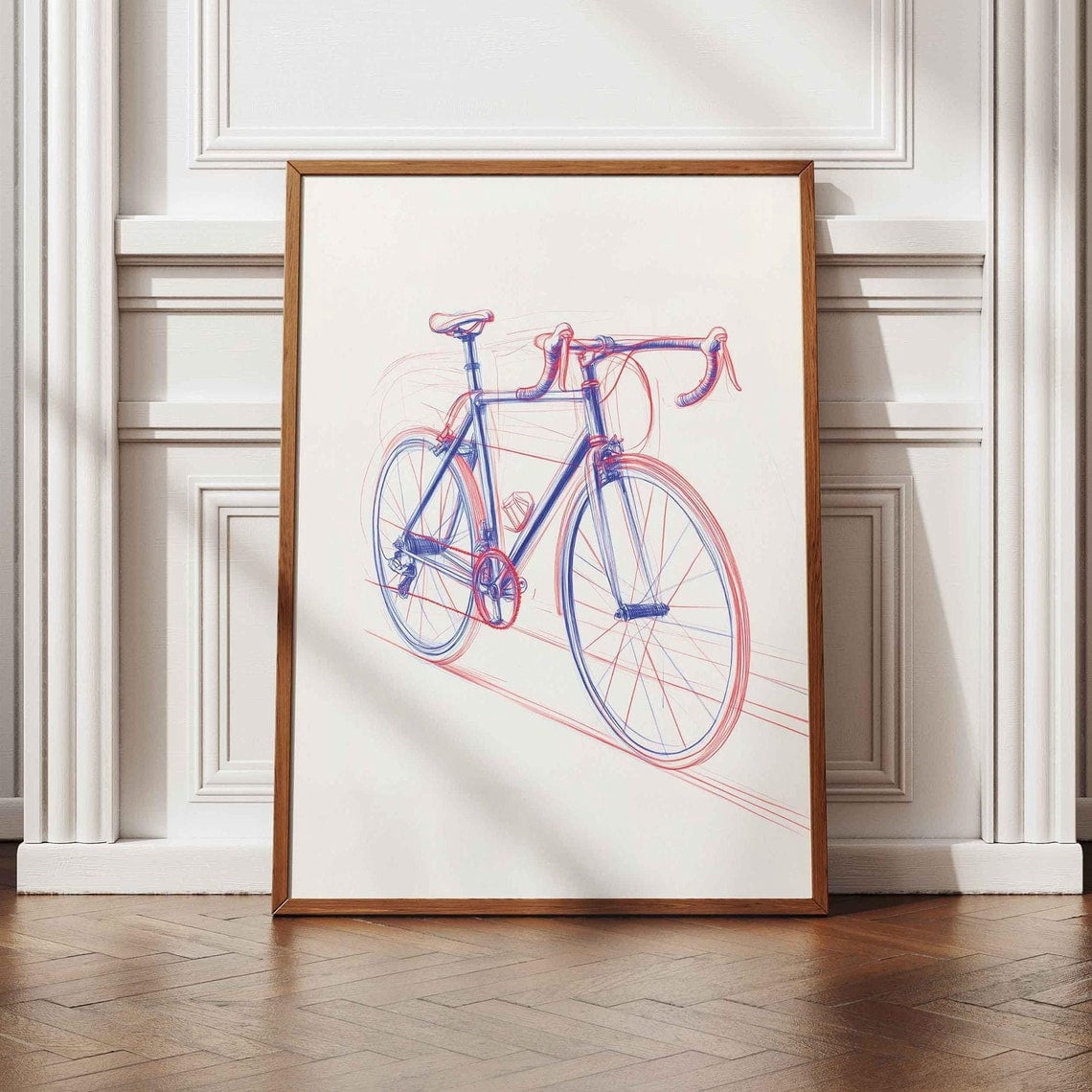 Road Bike Racing Bike Gift Poster Artwork Illustration Design ...