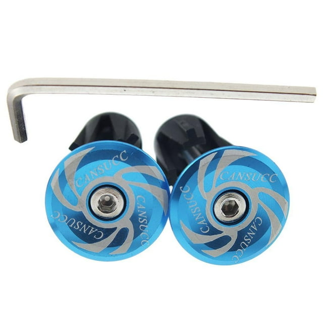 Road Bikes Aluminum Handlebar End Handle End Caps - Blue, 3.2x5.6x2.4cm ...