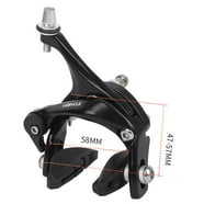 Tektro R313 Rear Dual Pivot Road Caliper Brake, 39-52mm Reach, Black - Walmart.com