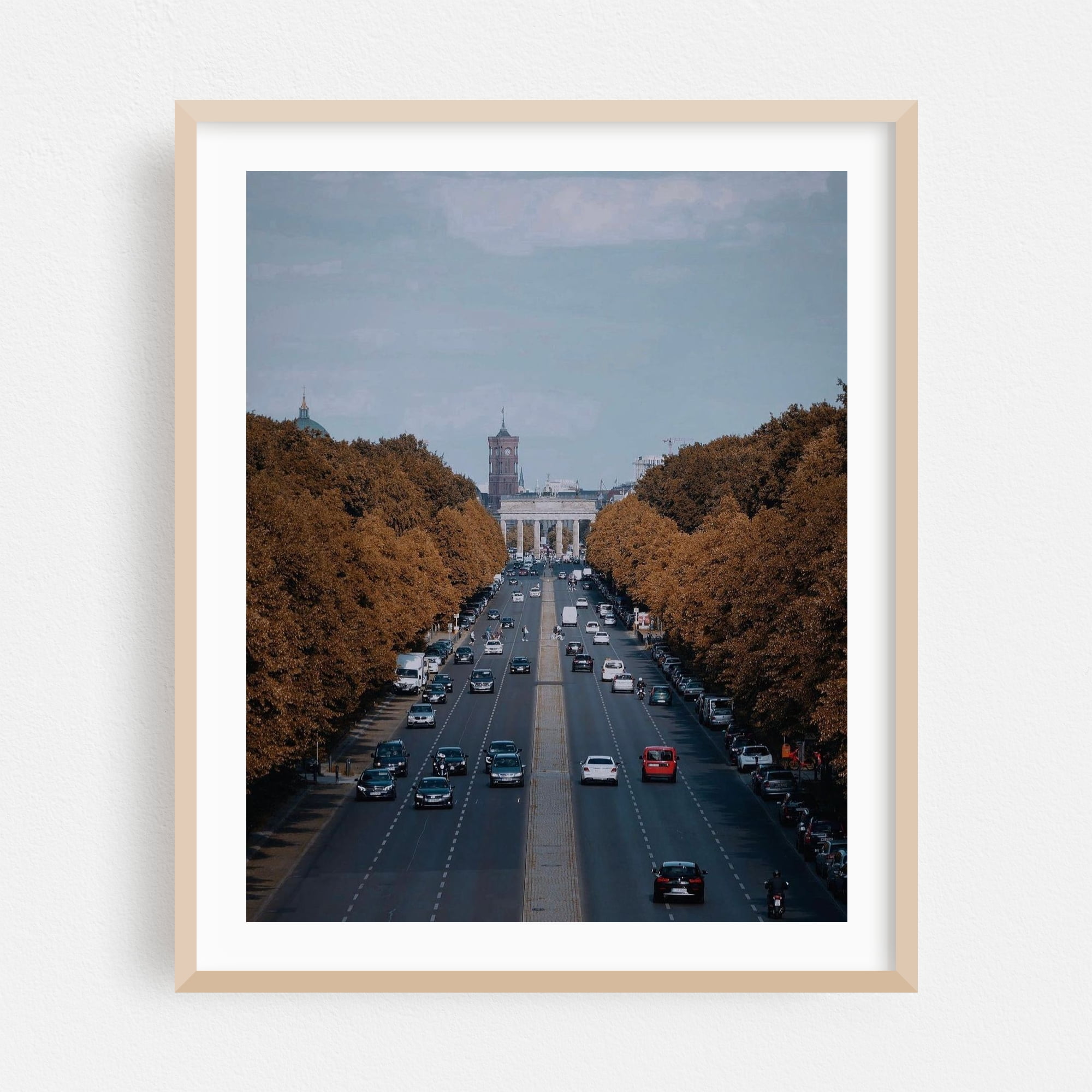 The Road to Brandenburg Gate - Berlin Germany Photography Cityscape Architecture Autumn Street ...