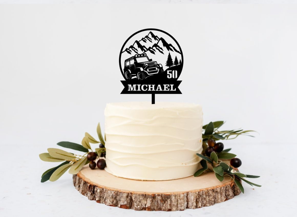 Off Road Cake Topper,Truck Party Cake Toppers,Mountain Vehicle ...