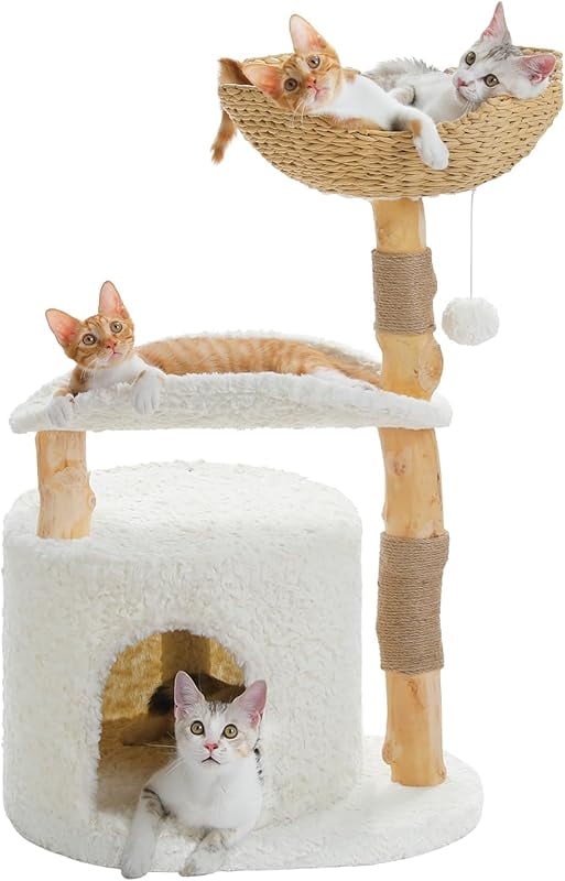 Road Cat Tree for Indoor Cats Large Adults,38 Inches Modern Cat Tree ...