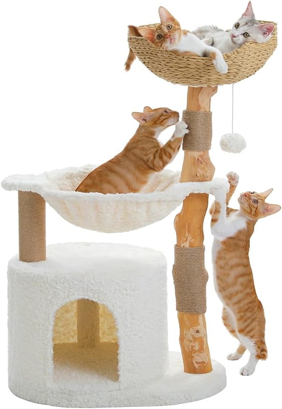 Road Cat Tree for Indoor Cats Large Adults,38 Inches Modern Cat Tree ...