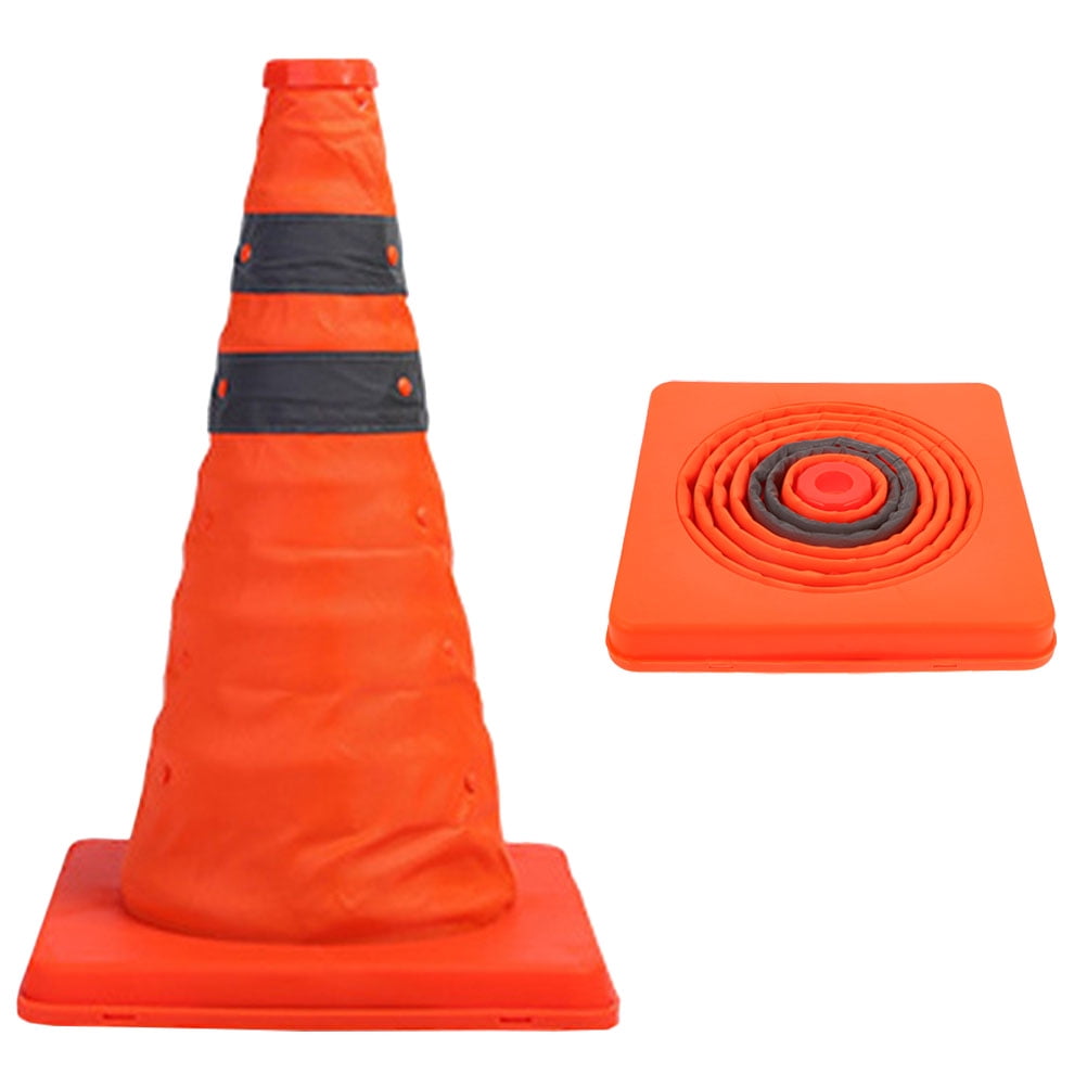FENGGUIQU Plastic Compressible Safety Cones 2Pcs for Construction Sites ...