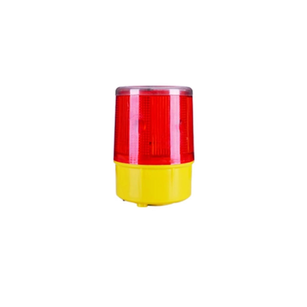 Road Construction Safety Flashing Light Solar Powered LED Warning Light ...