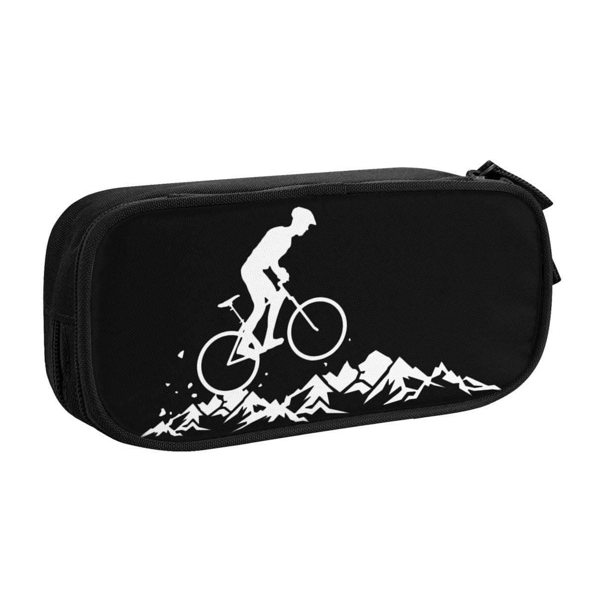 Road Cyclist Heartbeat Biking Customized Kawaii Pencil Cases Large ...