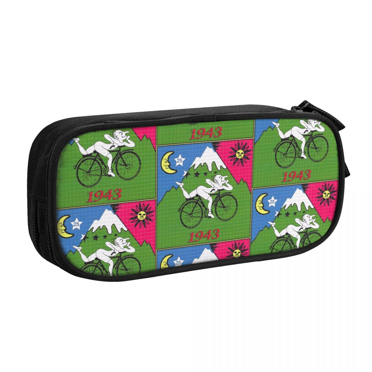 Road Cyclist Heartbeat Biking Customized Kawaii Pencil Cases Large ...