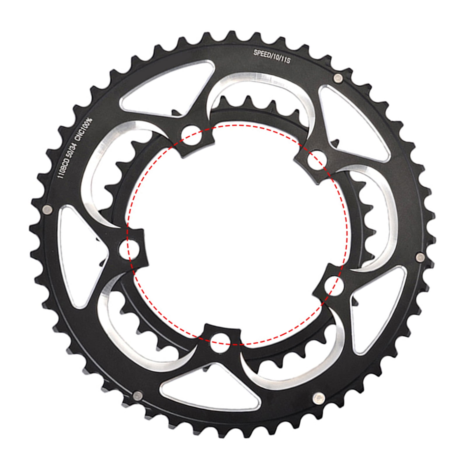 Road Folded Bike Speed Crankset Multifunction Cycling Cranks Wide Tooth ...