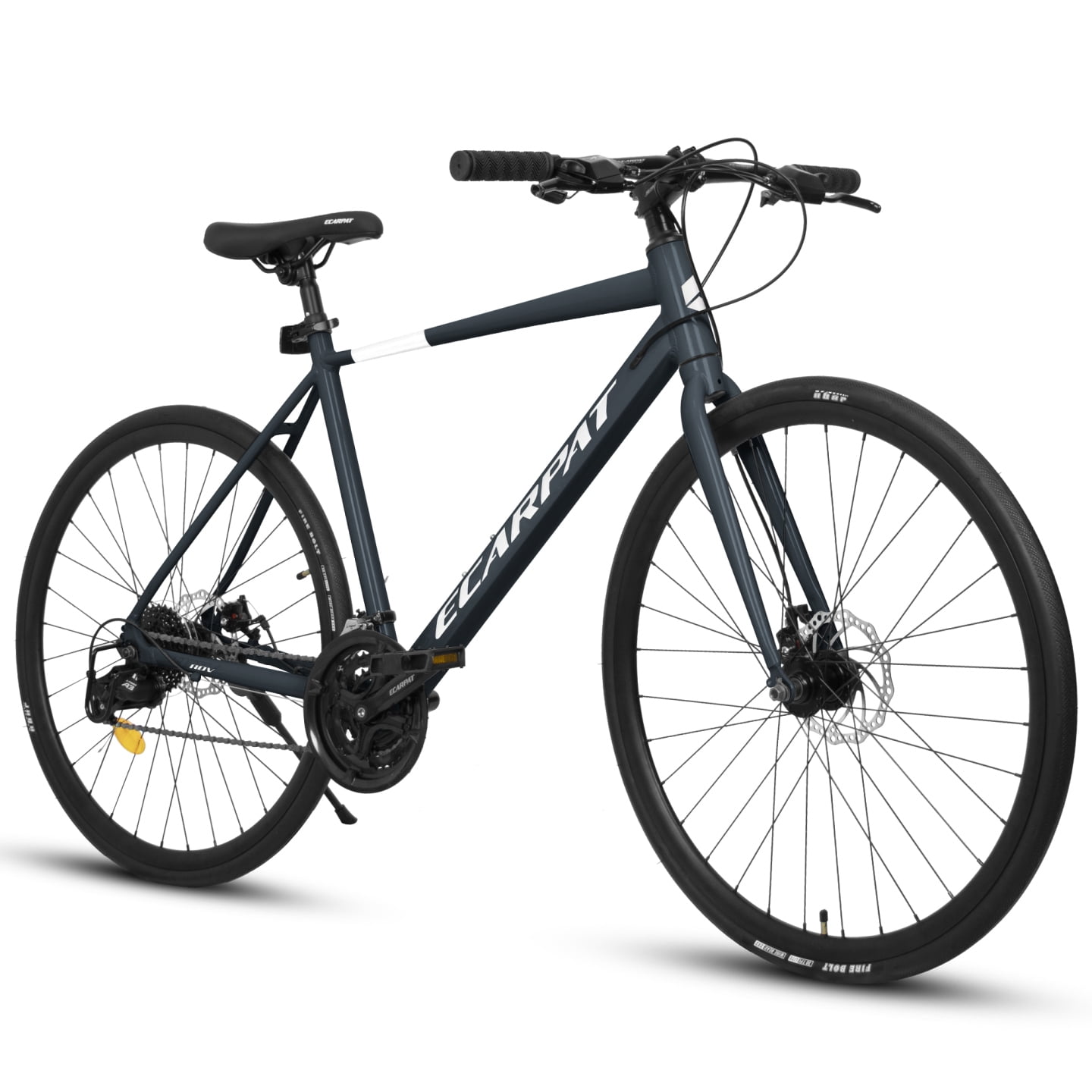 Road Hybrid 700C Bike, Lightweight Aluminum Alloy City Commute Bicycle ...